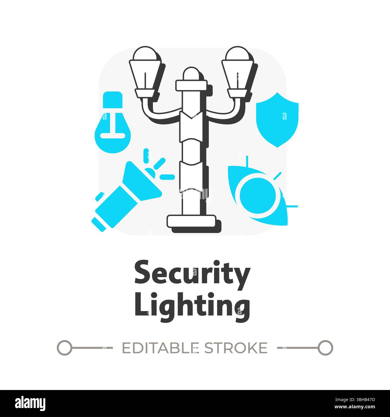 Security lighting Stock Vector Images - Alamy