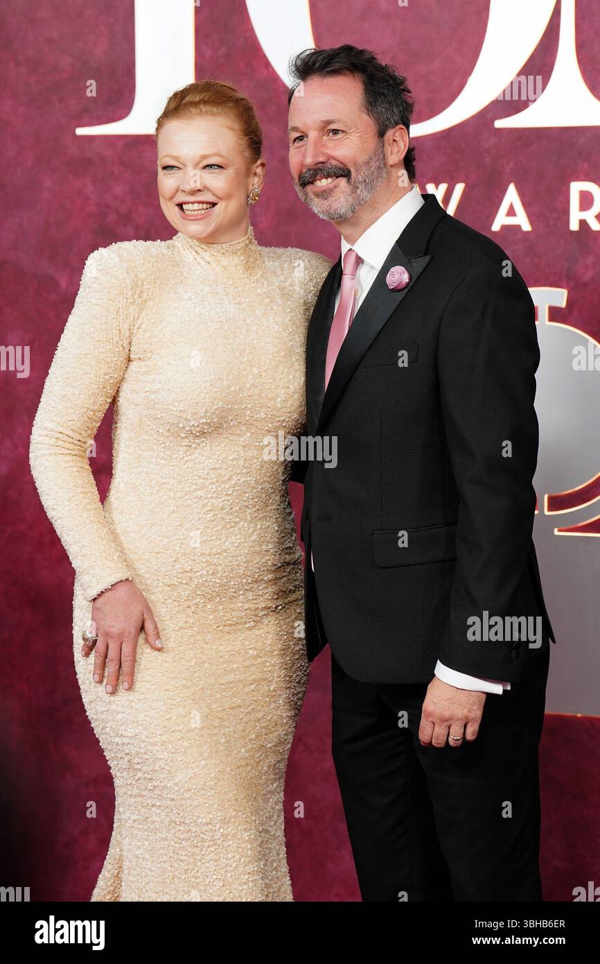 Sarah Snook, Dave Lawson at arrivals for The American Theatre Wing s ...