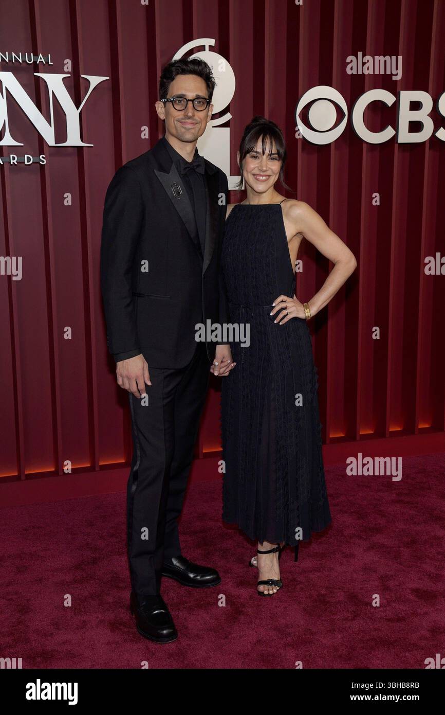 Justin Peck, Patricia Delgado at arrivals for The American Theatre Wing ...