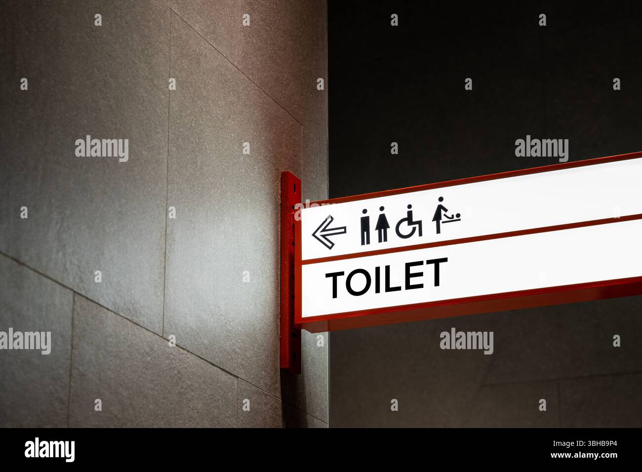 Symbol of a public toilet in shopping mall including toilet, mom & baby ...