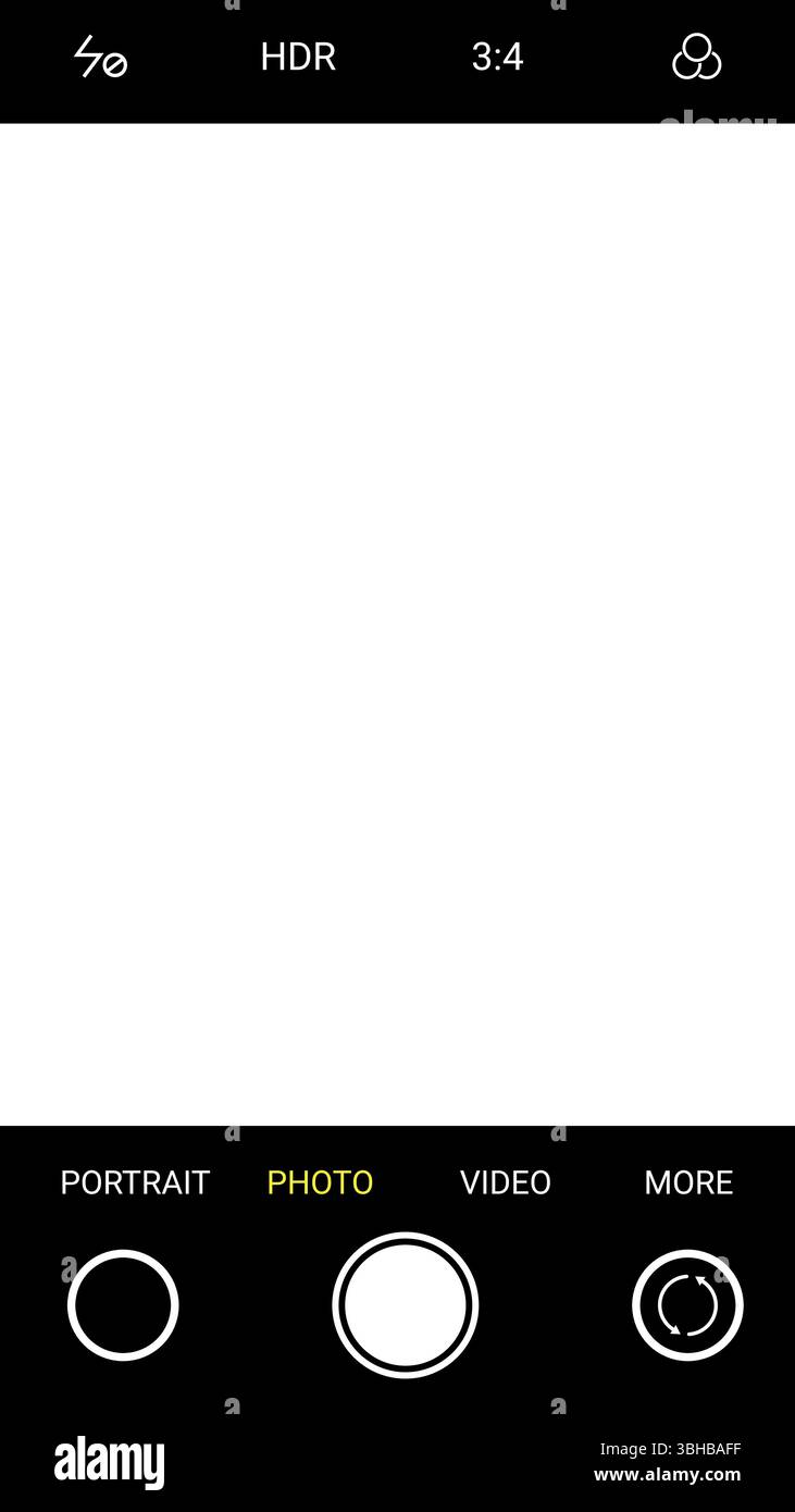 Mobile Phone Camera Interface Vector illustration Stock Vector Image ...