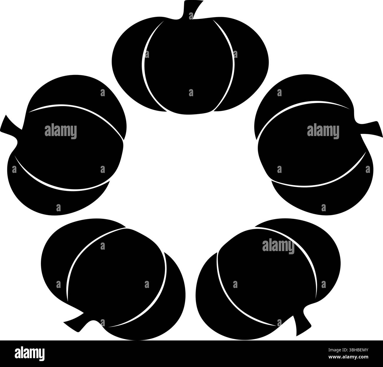 Autumn harvest vector vectors Black and White Stock Photos & Images - Alamy