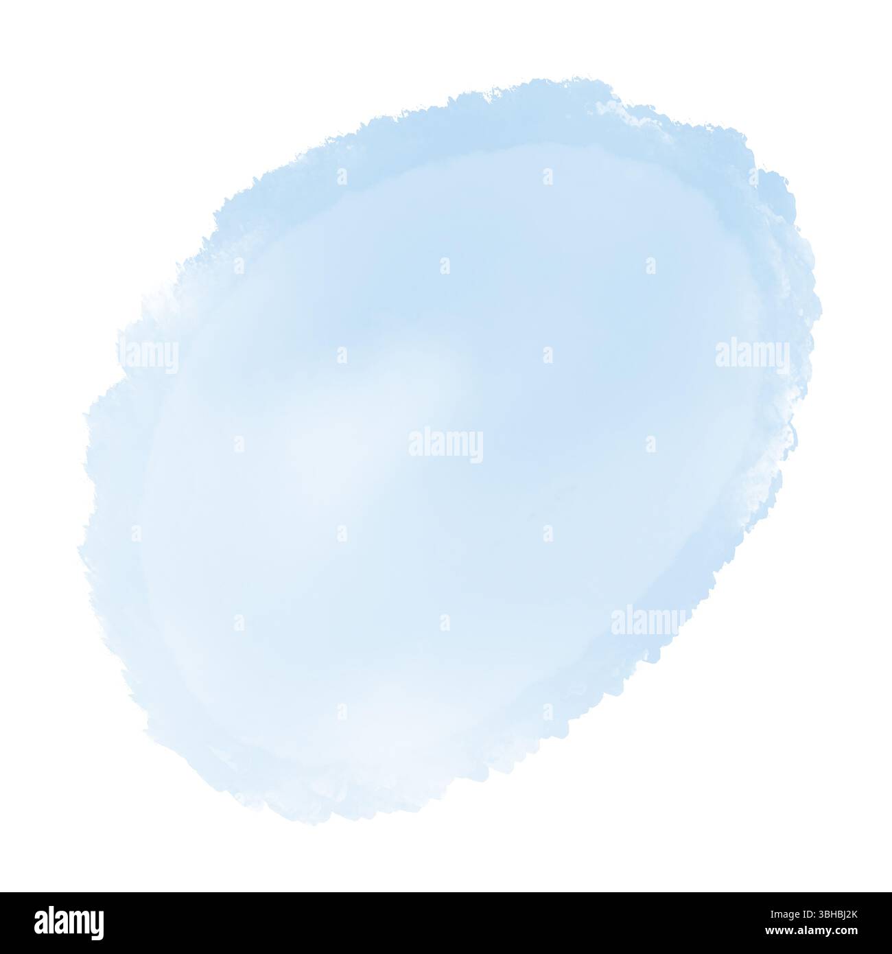 Blue transparent spot. Oval with uneven edges. Watercolor stains and ...