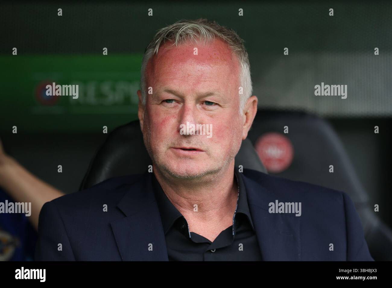 Copenhagen, Denmark. 07th June, 2025. Coach Michael ONeill of Northern ...