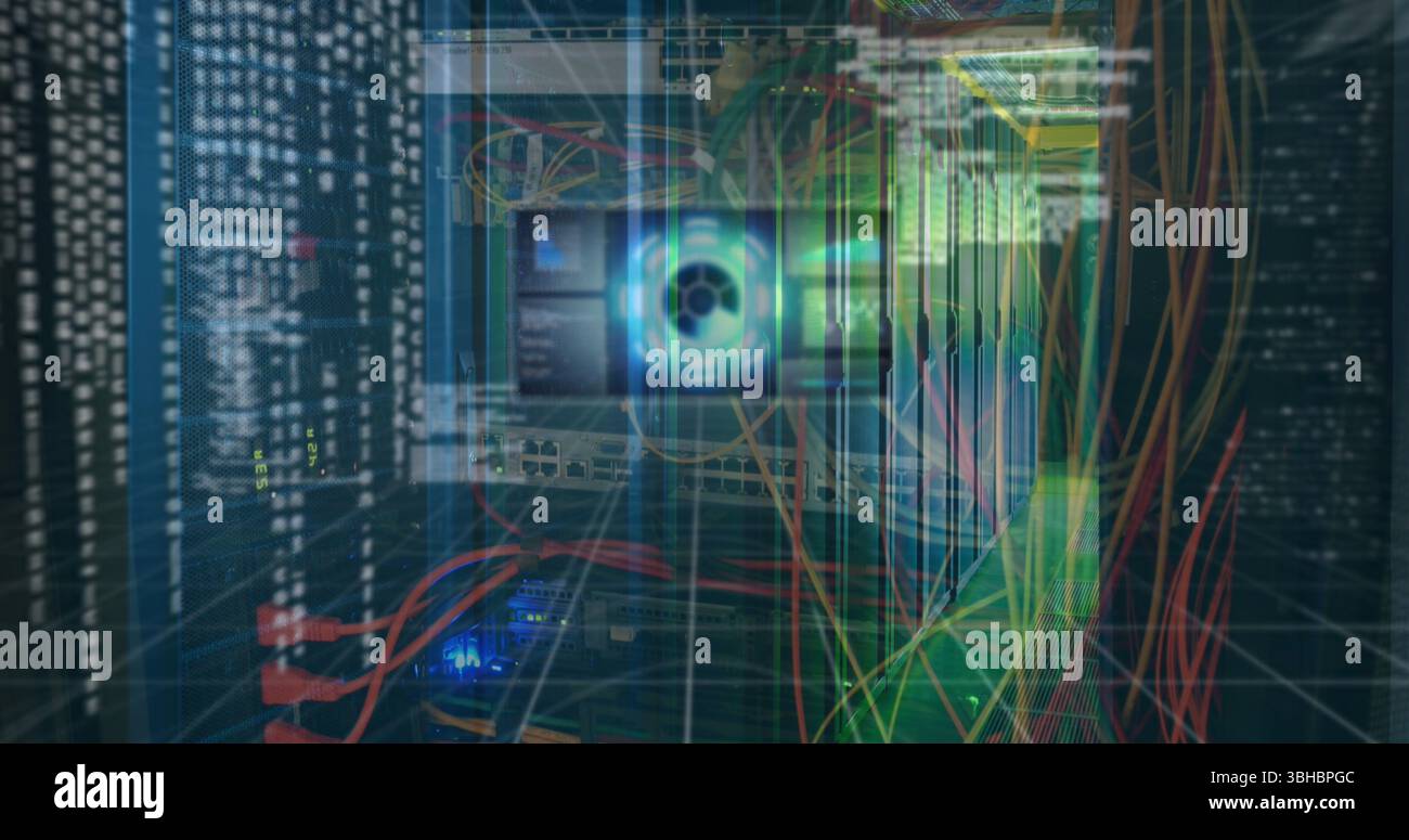 Digital animated circle hud interface hi-res stock photography and ...