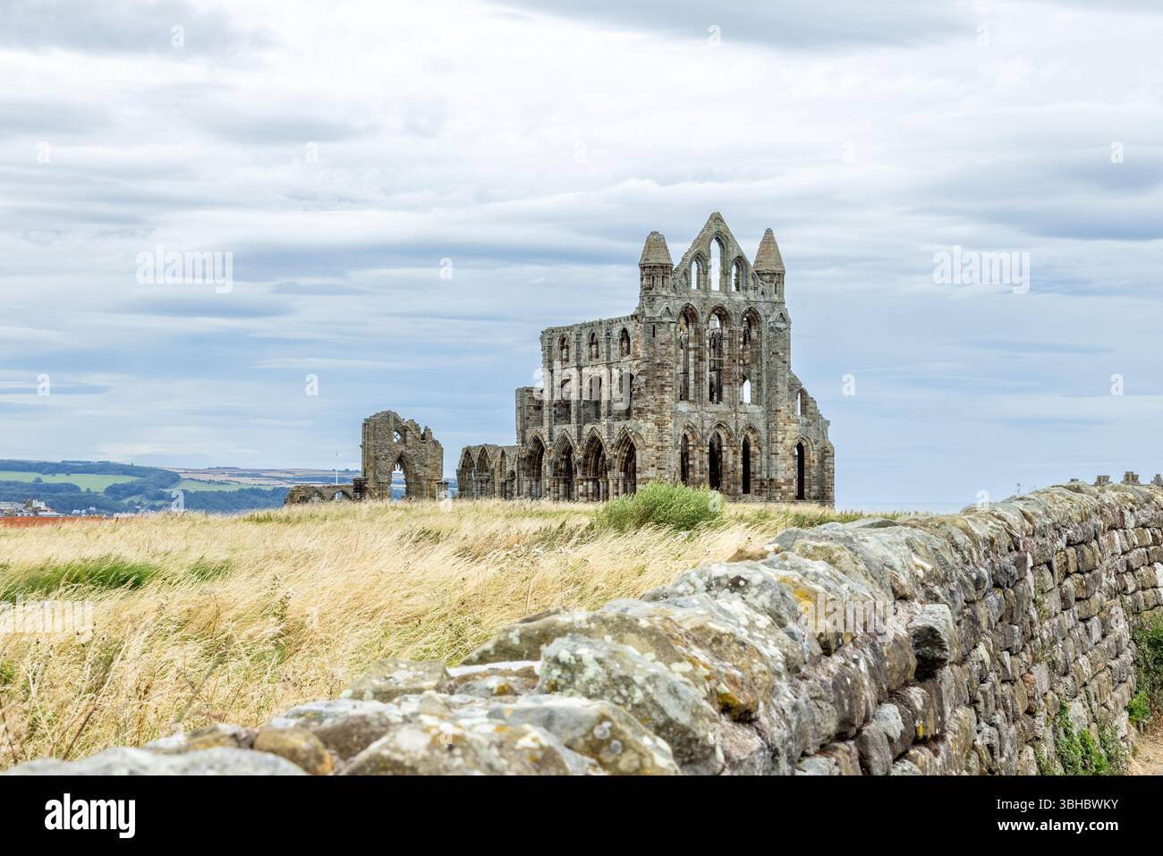 Whitby Abbey's dramatic ruins tower above the Yorkshire coast, famed ...