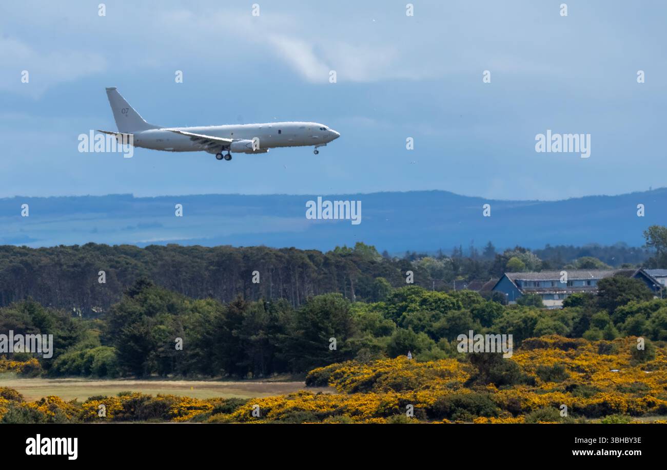 Raf lossiemouth anti submarine patrol aircraft hi-res stock photography ...