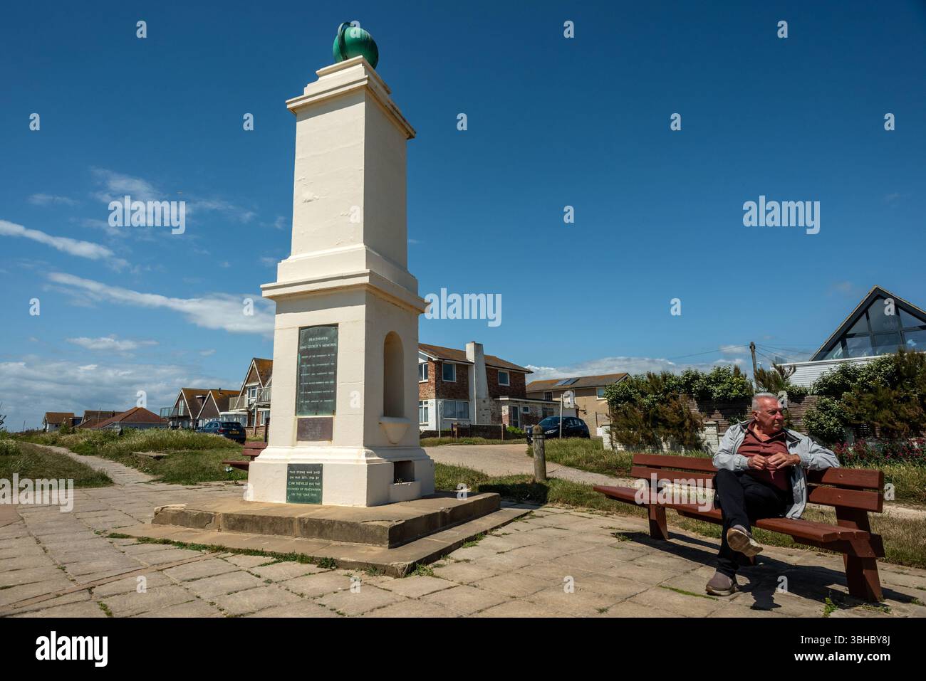 Peacehaven, June 2nd 2025: The Meridian Monument Stock Photo - Alamy