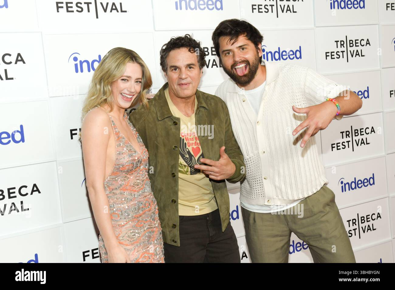 New York, USA. 08th June, 2025. Lili Reinhart, Mark Ruffalo, and Cooper ...