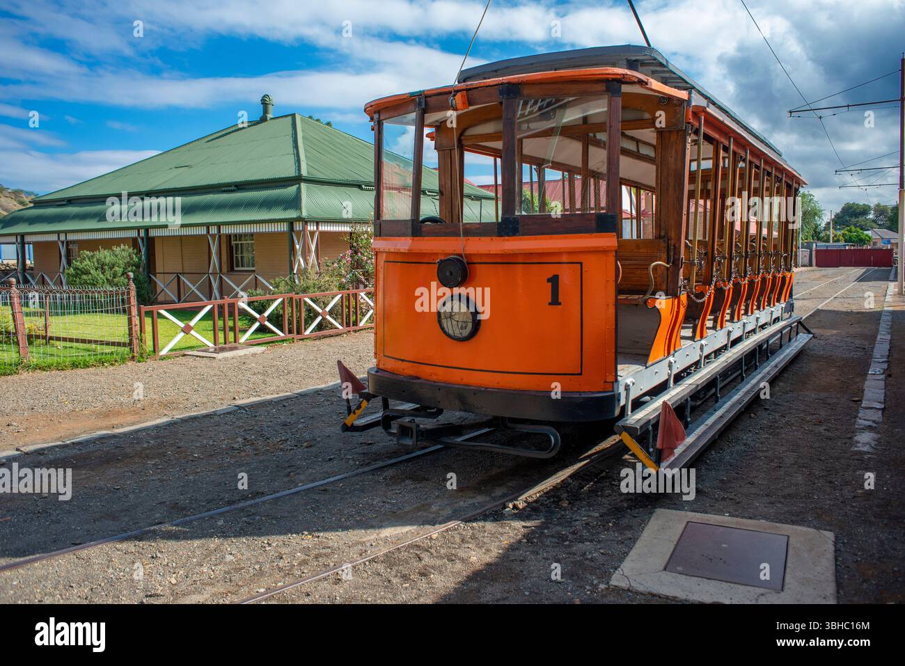 Old Tram Cars and Historic Buildings in the Big Hole Diamond Mine and ...
