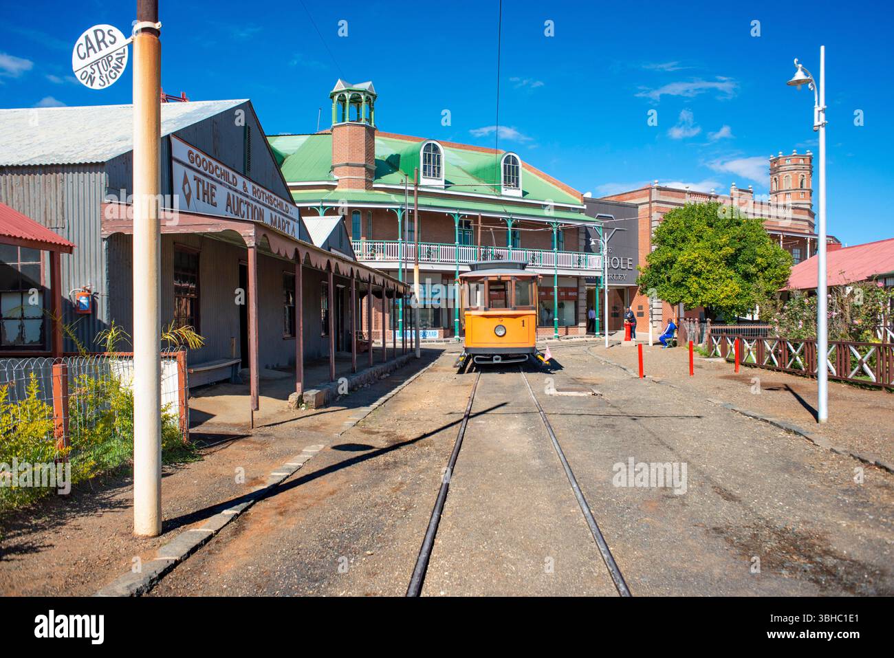 Old Tram Cars and Historic Buildings in the Big Hole Diamond Mine and ...