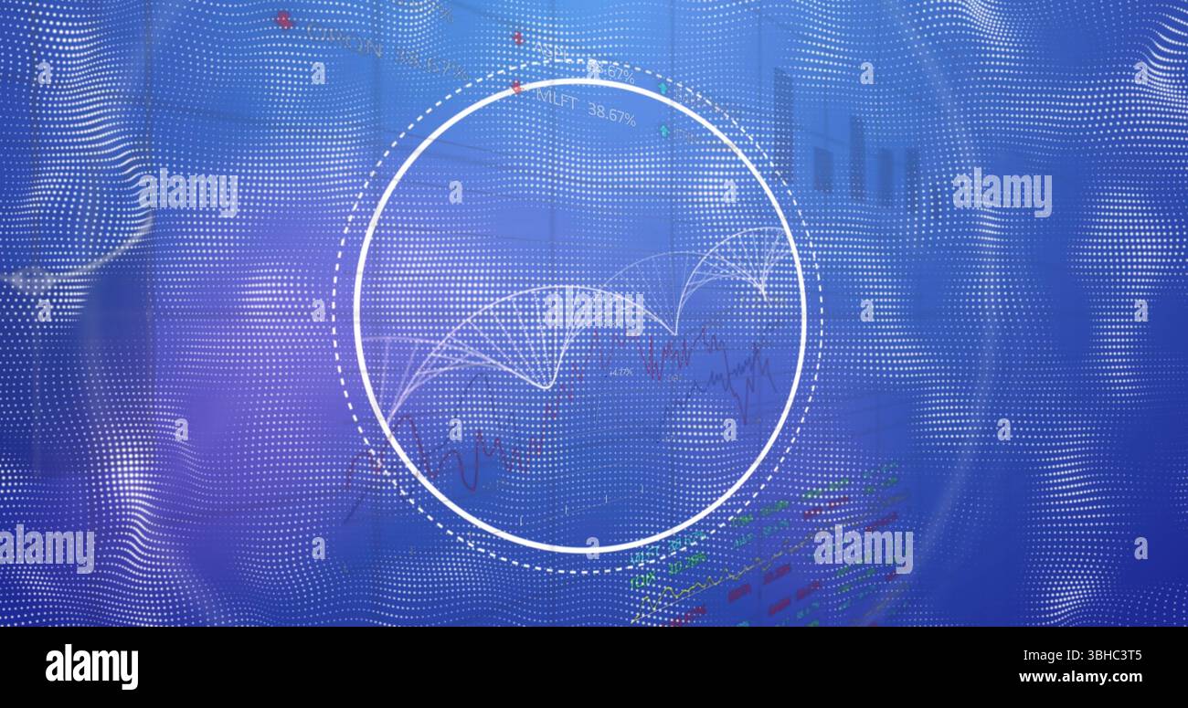 Bar chart circular markers numerical hi-res stock photography and images - Alamy