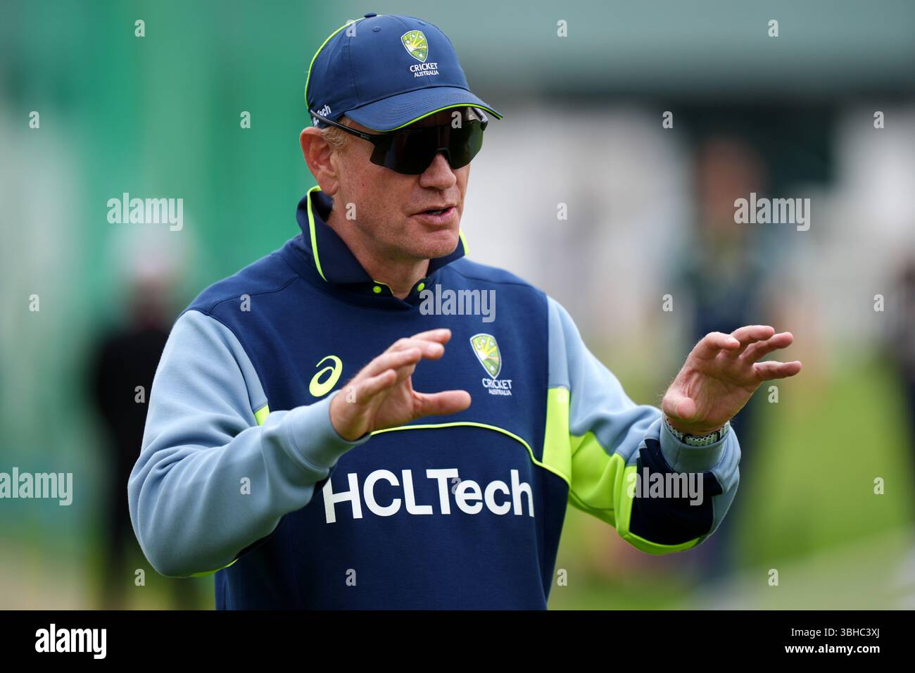 Australia head coach Andrew McDonald during a nets session at Lord's ...