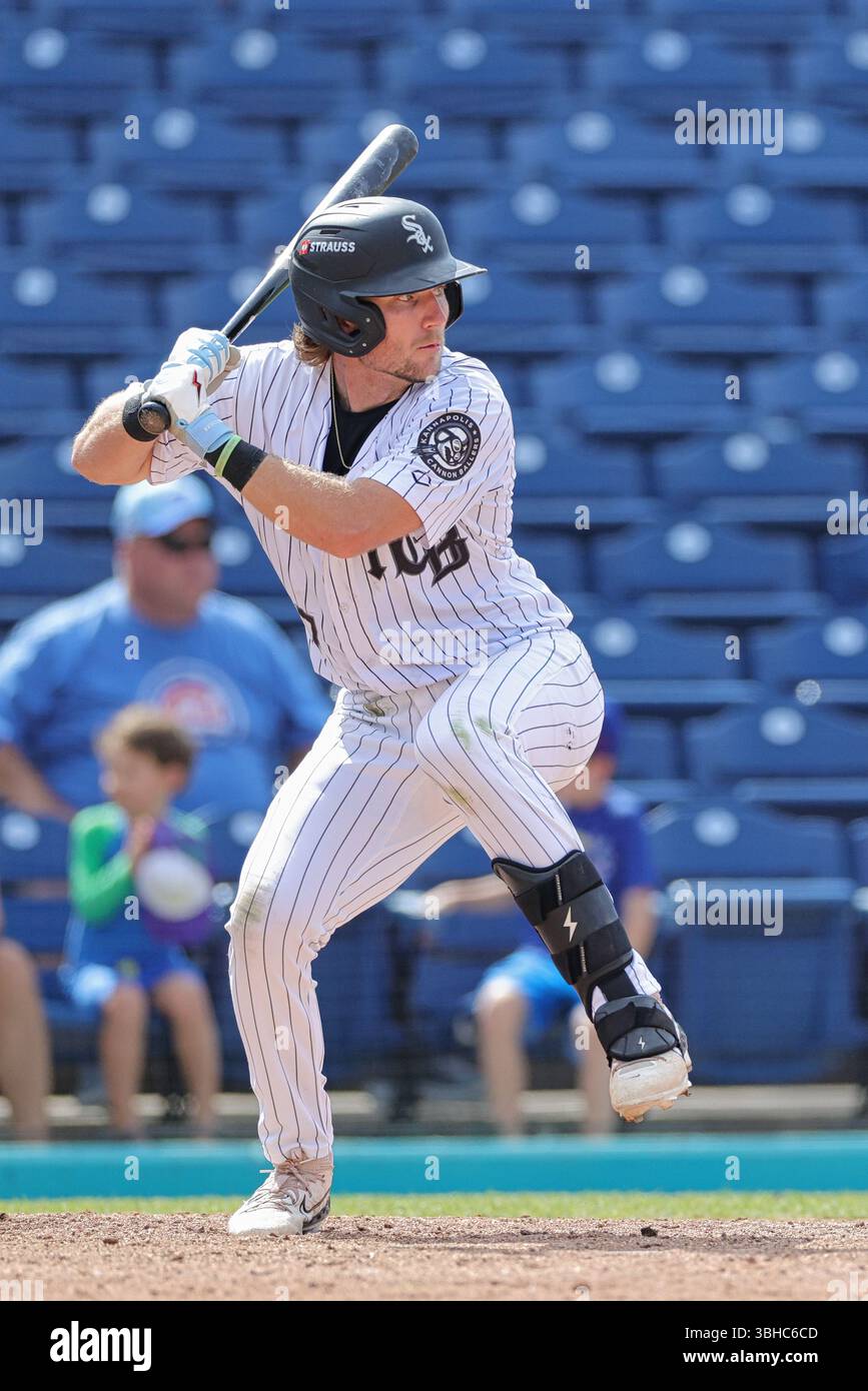 Kannapolis, NC: Kannapolis Cannon Ballers first base Mikey Kane (7 ...