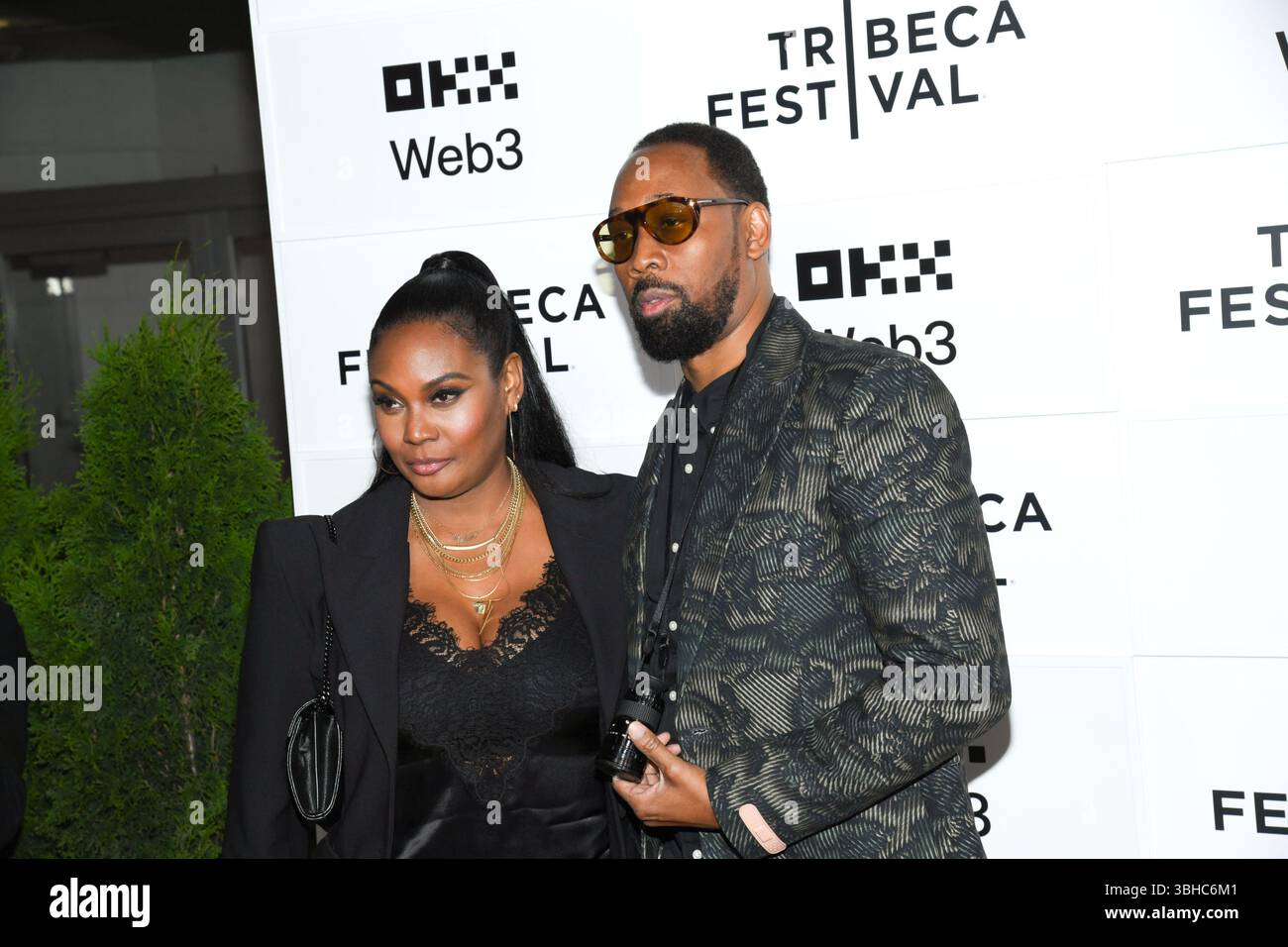 Talani Rabb and Rza attend the "One Spoon of Chocolate" premiere at ...