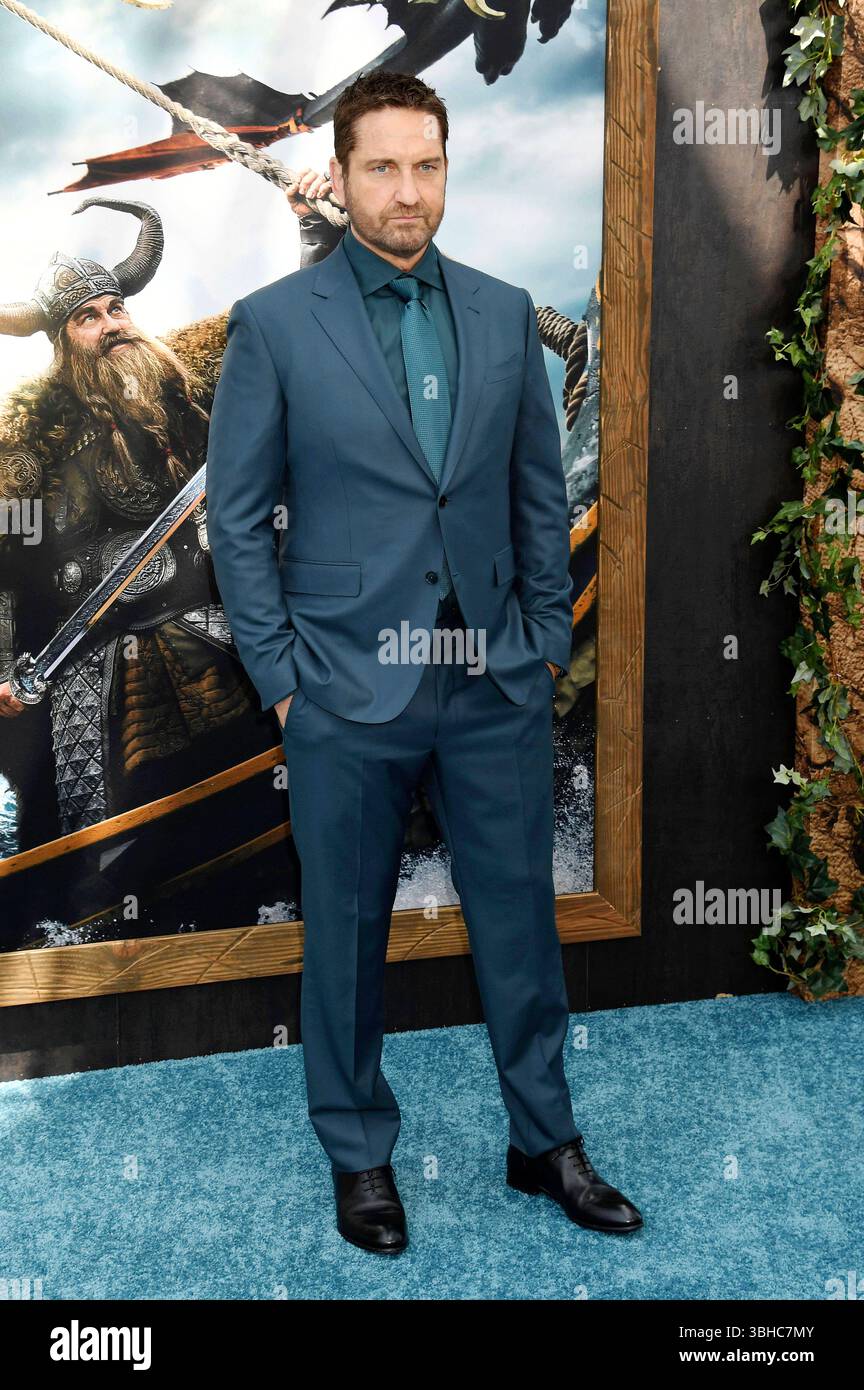 Gerard Butler bei der Premiere des Kinofilms How to Train Your Dragon ...