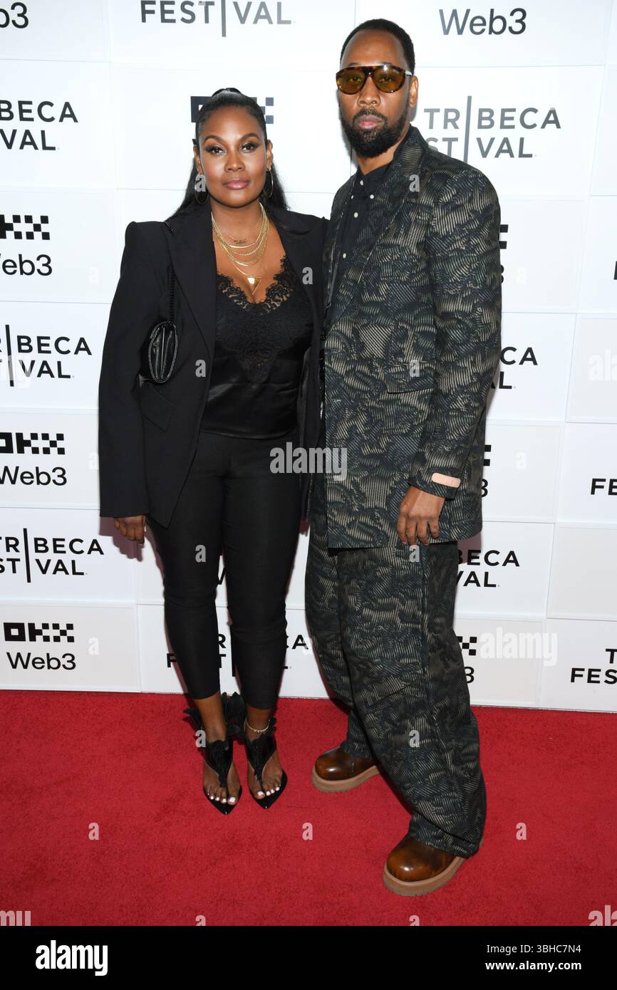 Talani Rabb and Rza attend the "One Spoon of Chocolate" premiere at ...