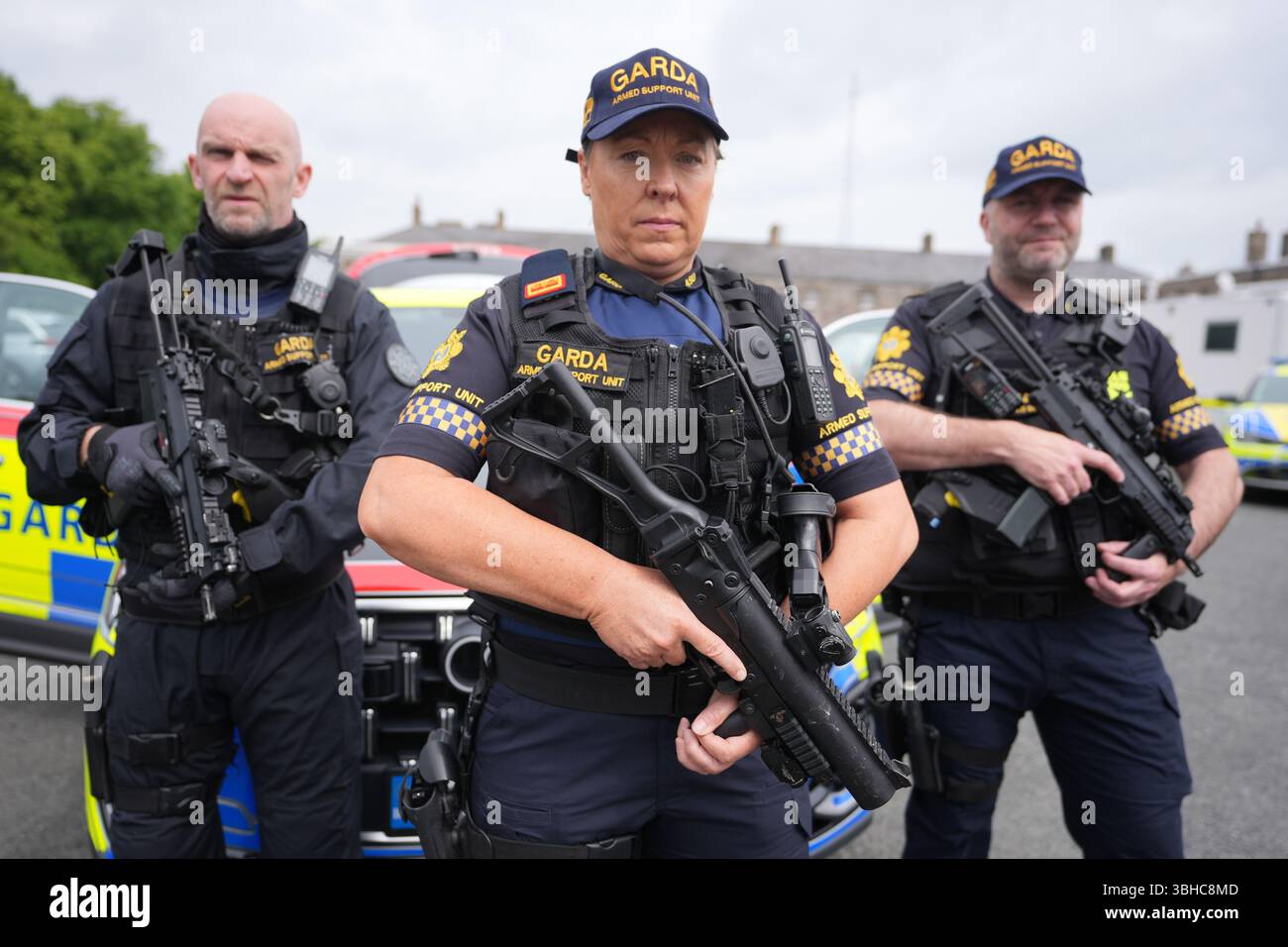 Members of the armed support unit at the Garda Headquarters in Phoenix ...