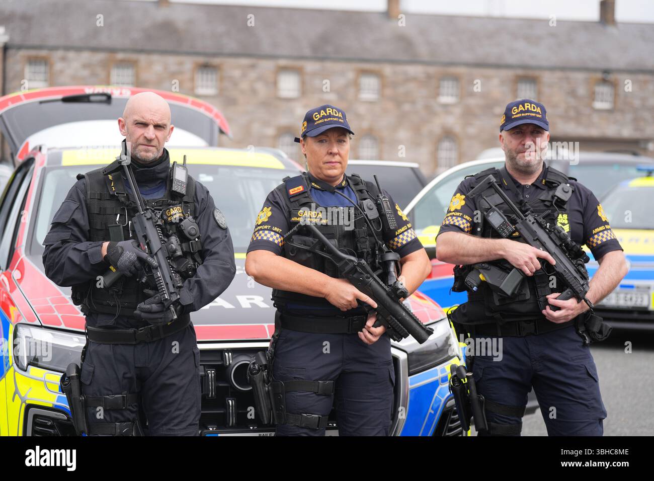 Members of the armed support unit at the Garda Headquarters in Phoenix ...