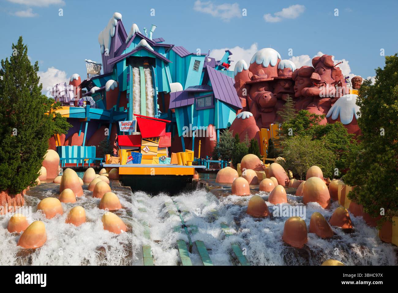 The Dudley Do-Right's Ripsaw Falls, Island of Adventure amusement park ...