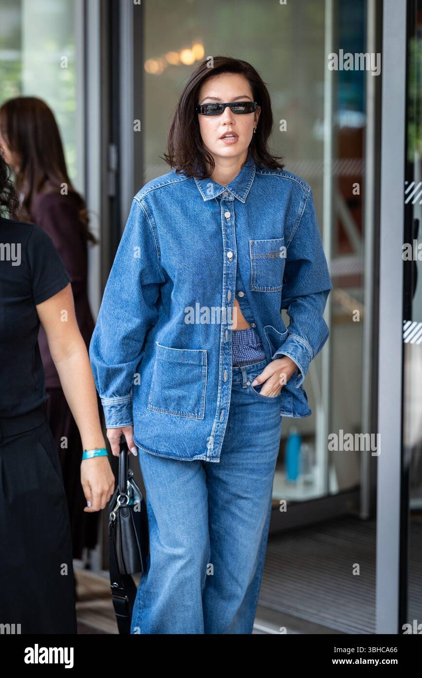 Paris, France. 08th June, 2025. Adele Exarchopoulos at Village for Men ...