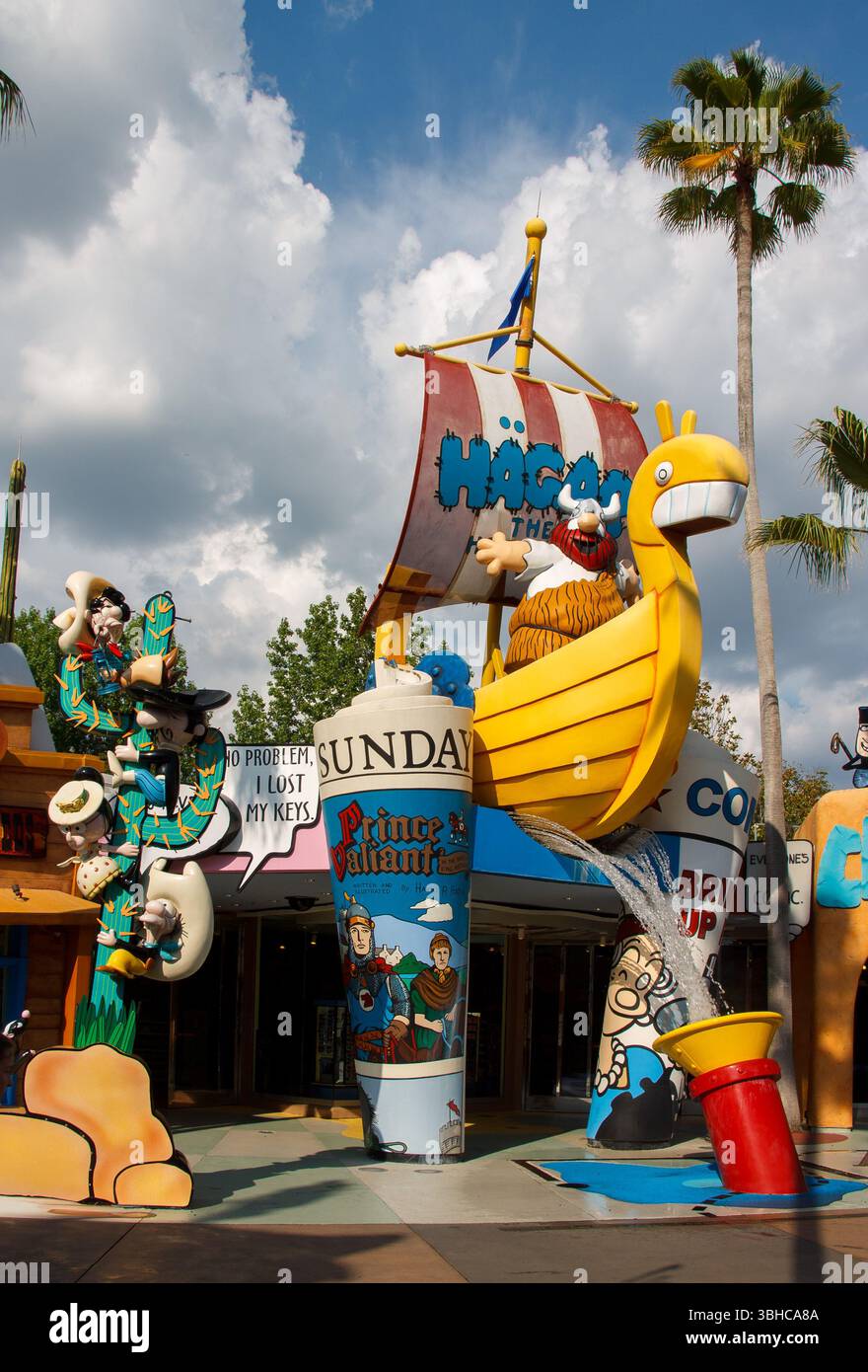 The Toon Lagoon, Island of Adventure amusement park, Universal Studios ...