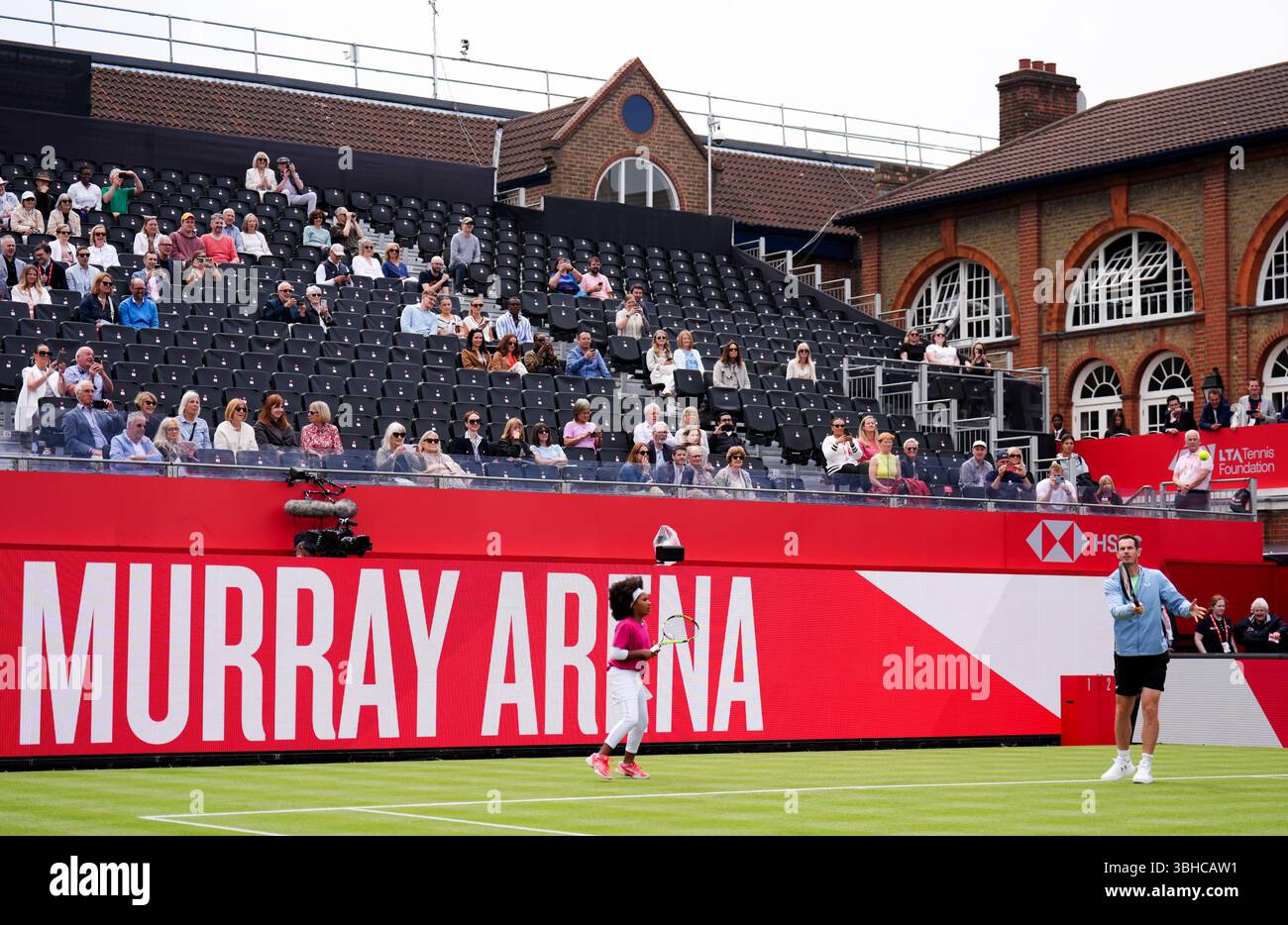 Andy Murray on Centre Court, which has been renamed Andy Murray Arena ...