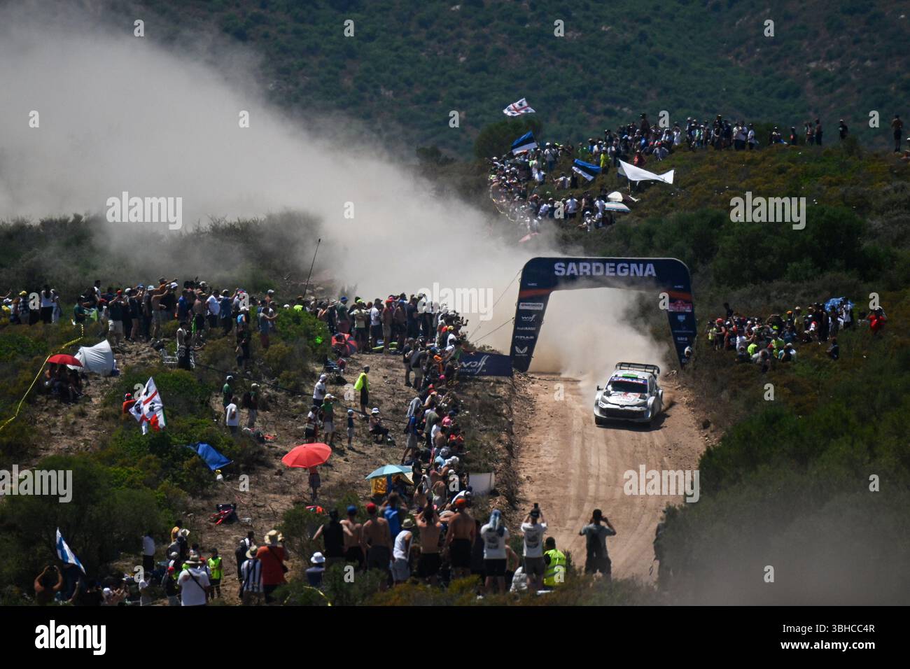 The Driver Elfyn Evans And Co-Driver Scott Martin Of The Team Toyota ...