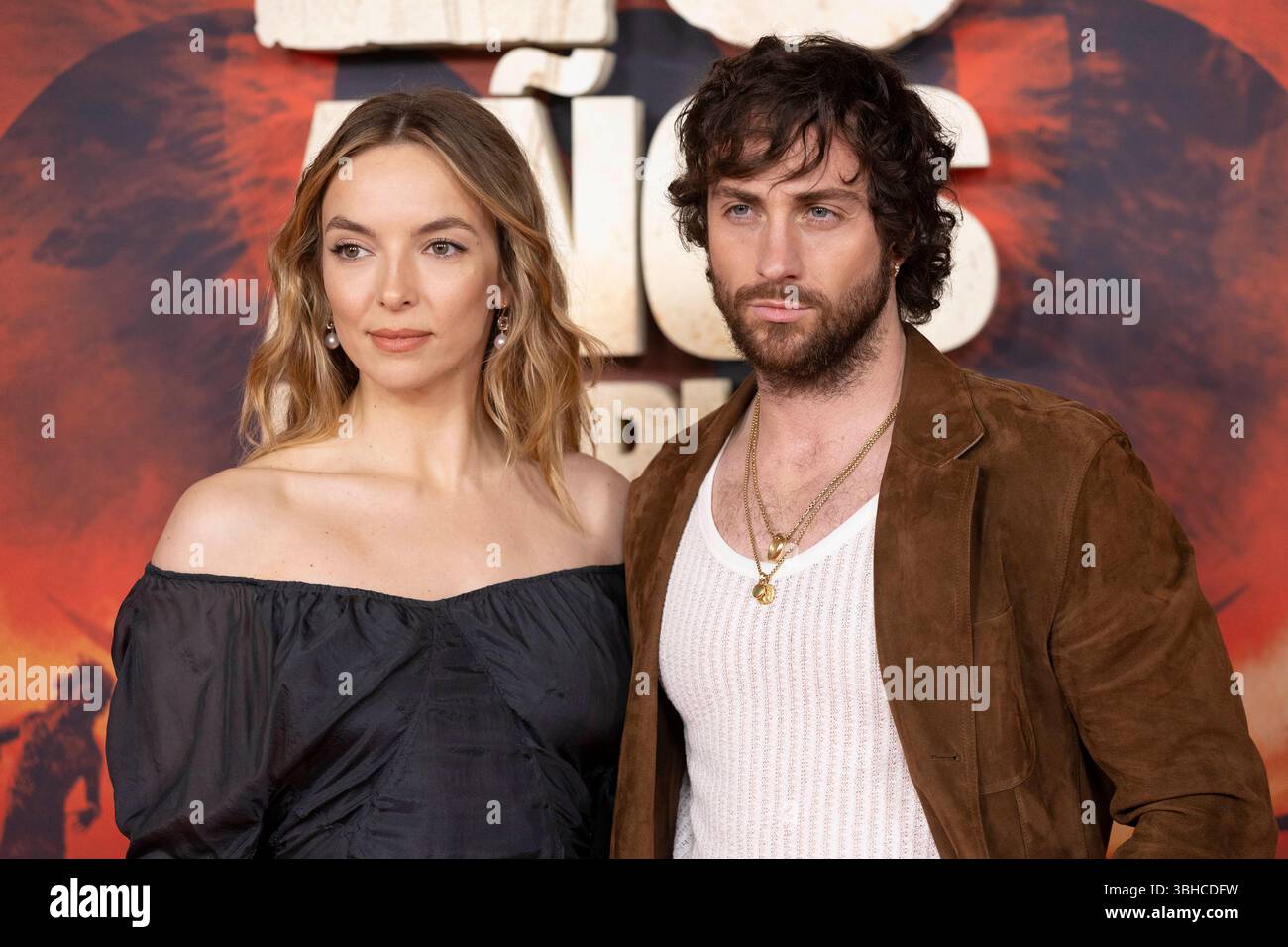 Actress Jodie Comer and actor Aaron Taylor-Johnson attended the '28 ...