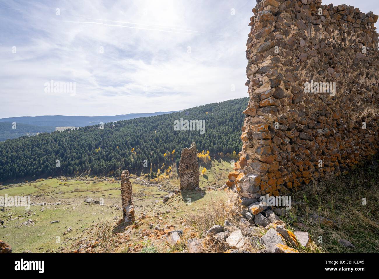 Kinzi Castle or Kindzi Castle in the Middle Ages in the Ardahan, in the ...