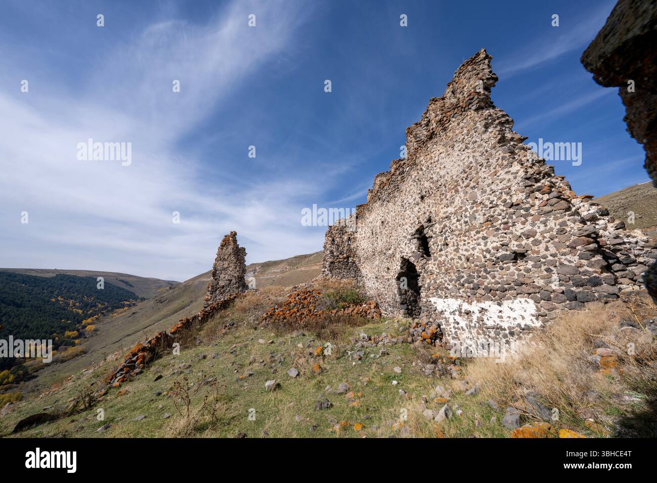 Kinzi Castle or Kindzi Castle in the Middle Ages in the Ardahan, in the ...