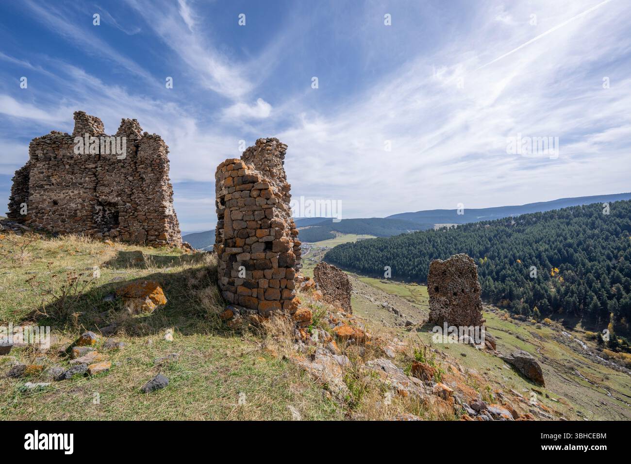 Kinzi Castle or Kindzi Castle in the Middle Ages in the Ardahan, in the ...