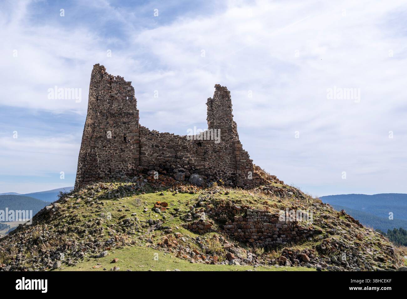 Kinzi Castle or Kindzi Castle in the Middle Ages in the Ardahan, in the ...