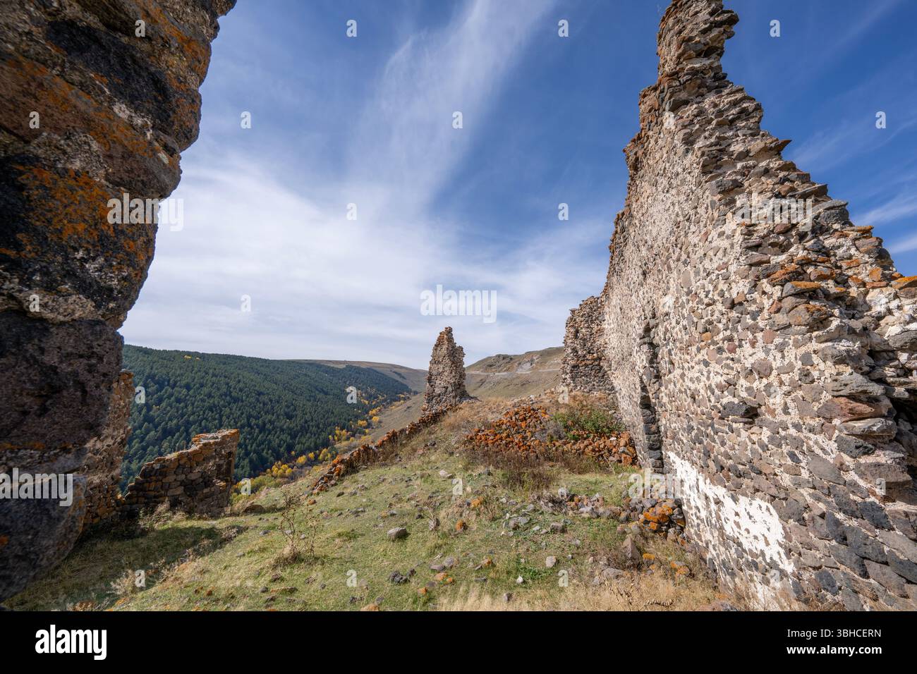 Kinzi Castle or Kindzi Castle in the Middle Ages in the Ardahan, in the ...