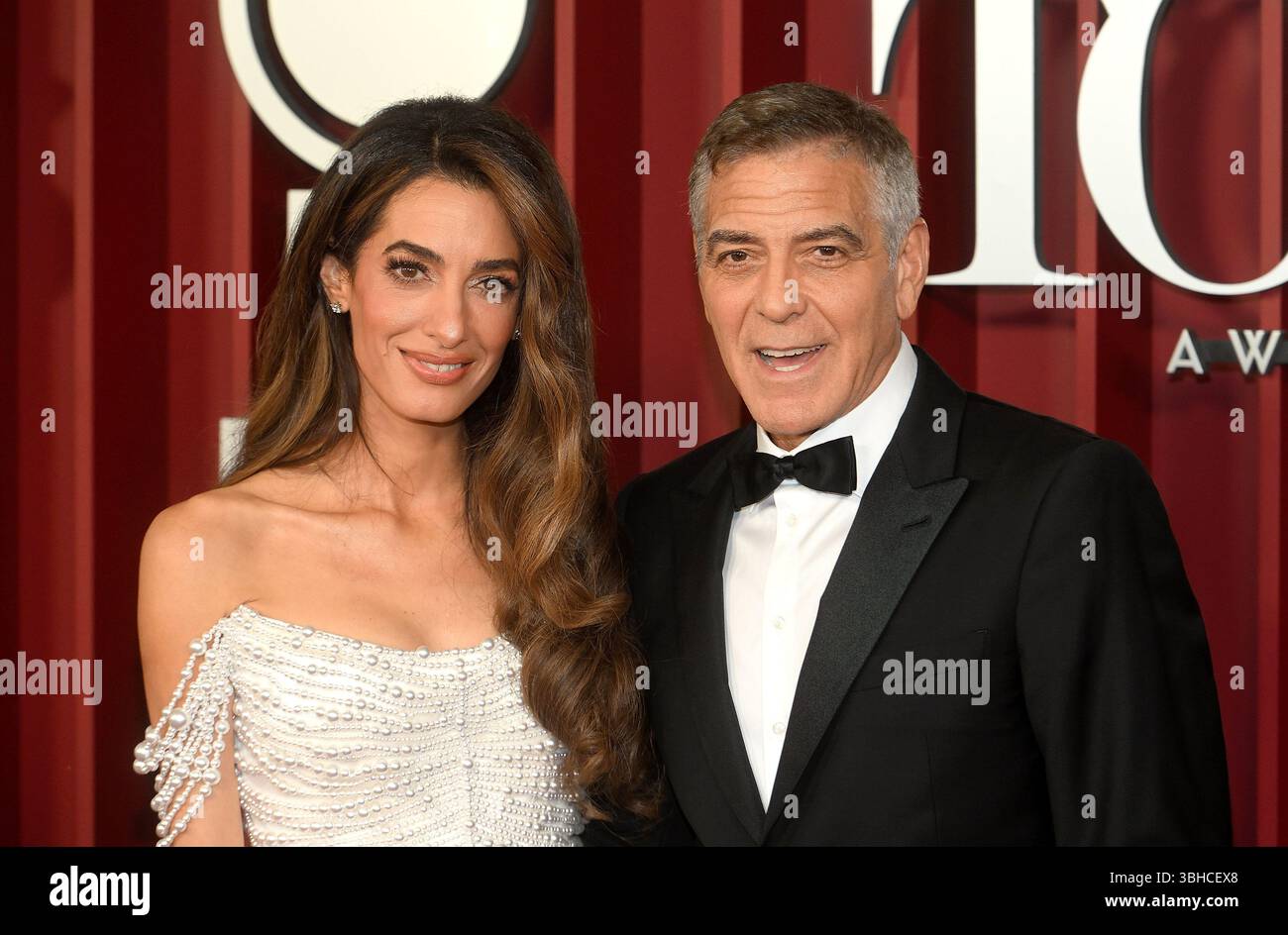 Amal Clooney and George Clooney attend The 78th Annual Tony Awards at ...