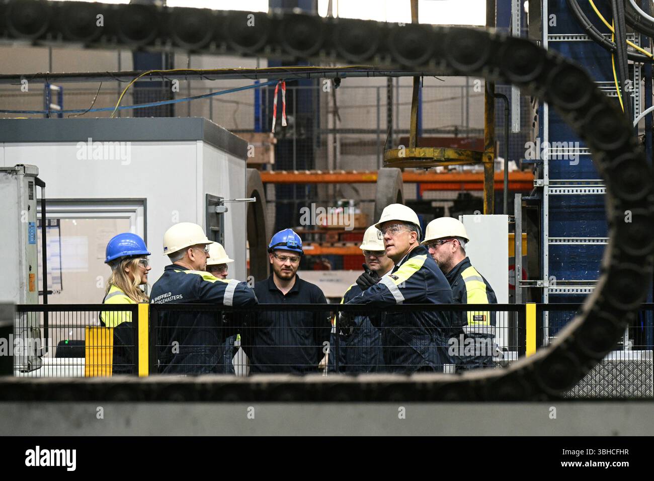 Defence Secretary John Healey (2nd left) and Nato Secretary General ...