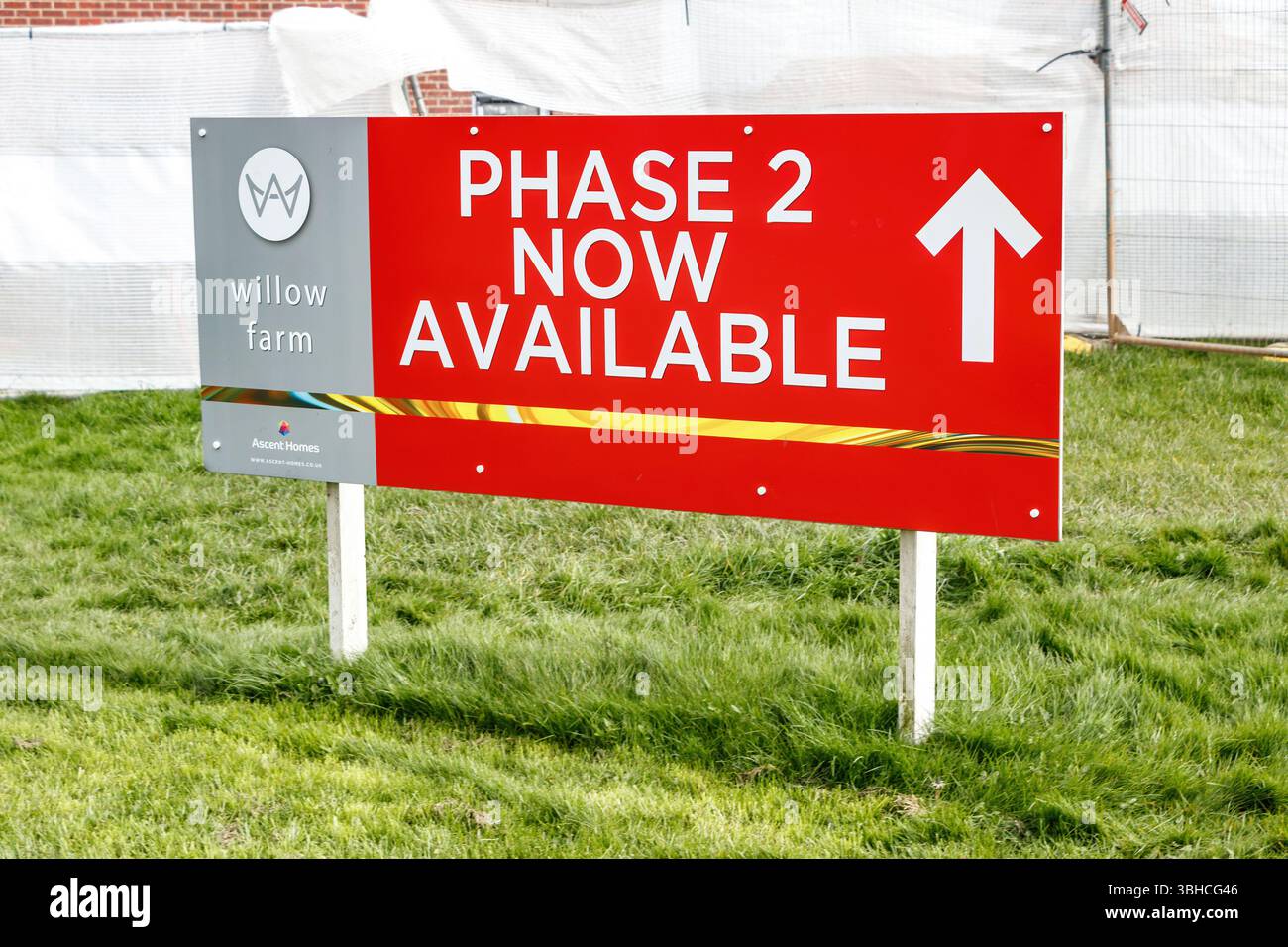 Sign phase 2 available Willow Farm choppington development site new ...