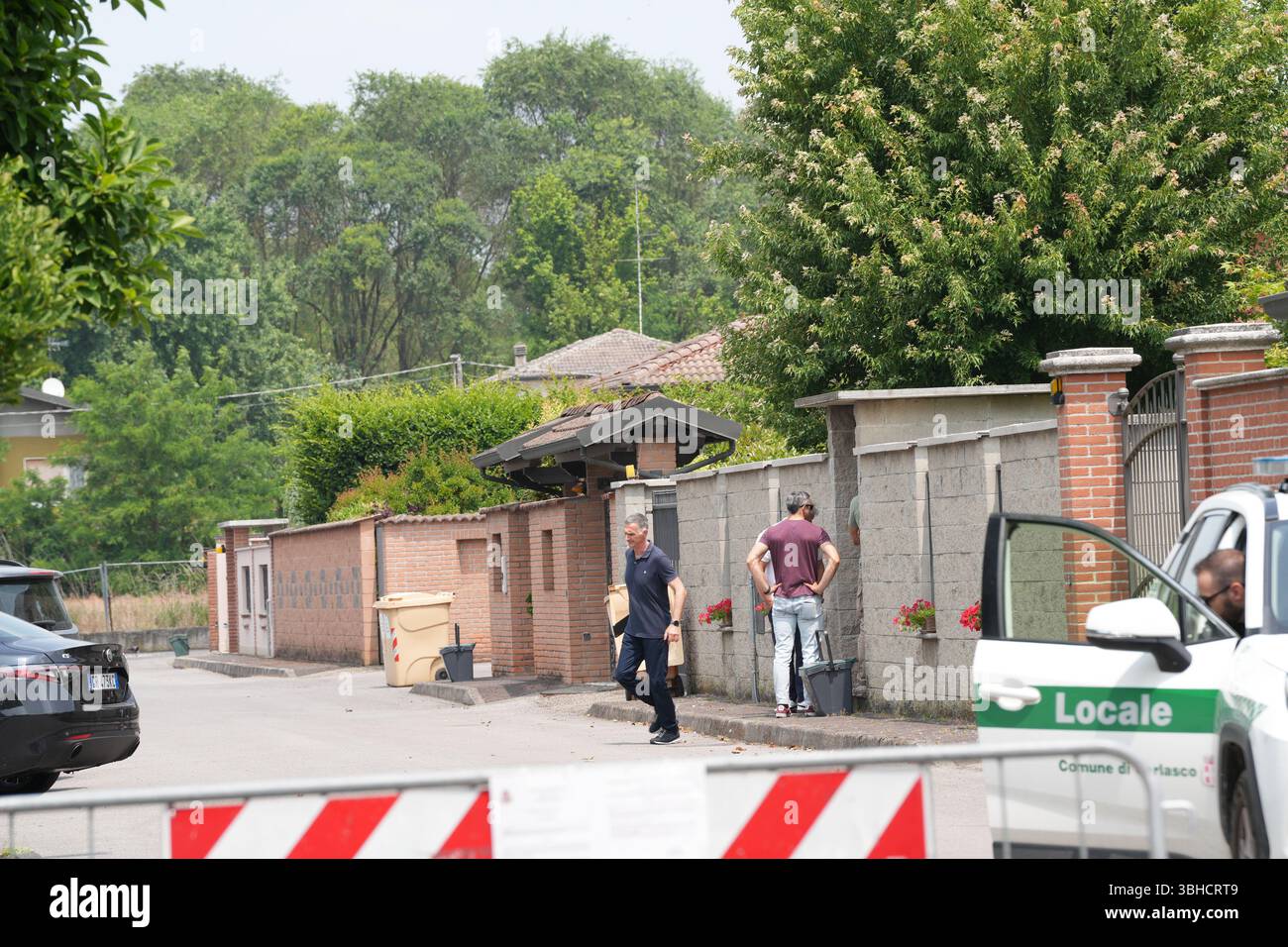 Garlasco, Italy. 09th June, 2025. Garlasco, the RIS return to the villa ...