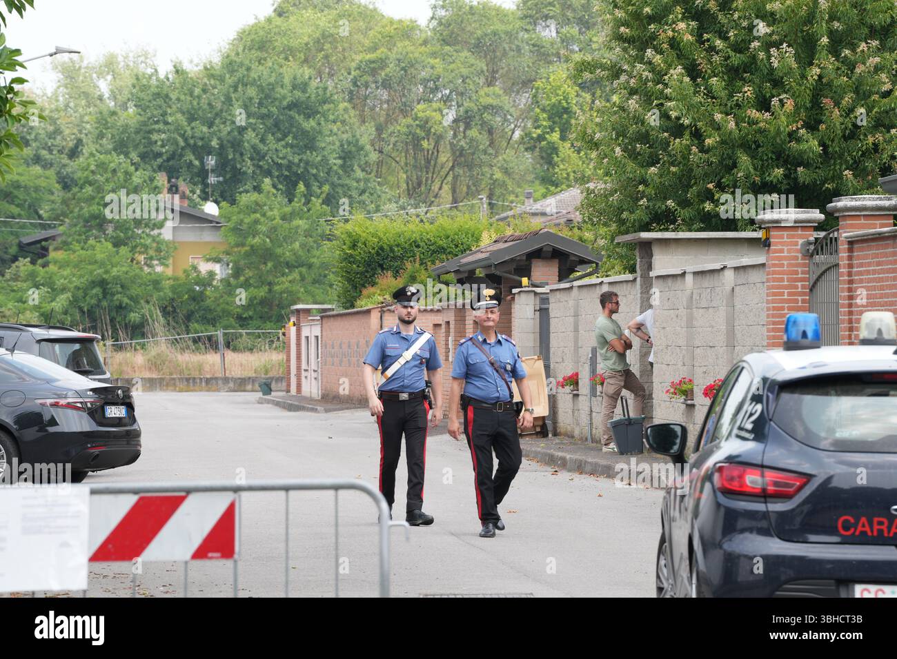 Garlasco, Italy. 09th June, 2025. Garlasco, the RIS return to the villa ...