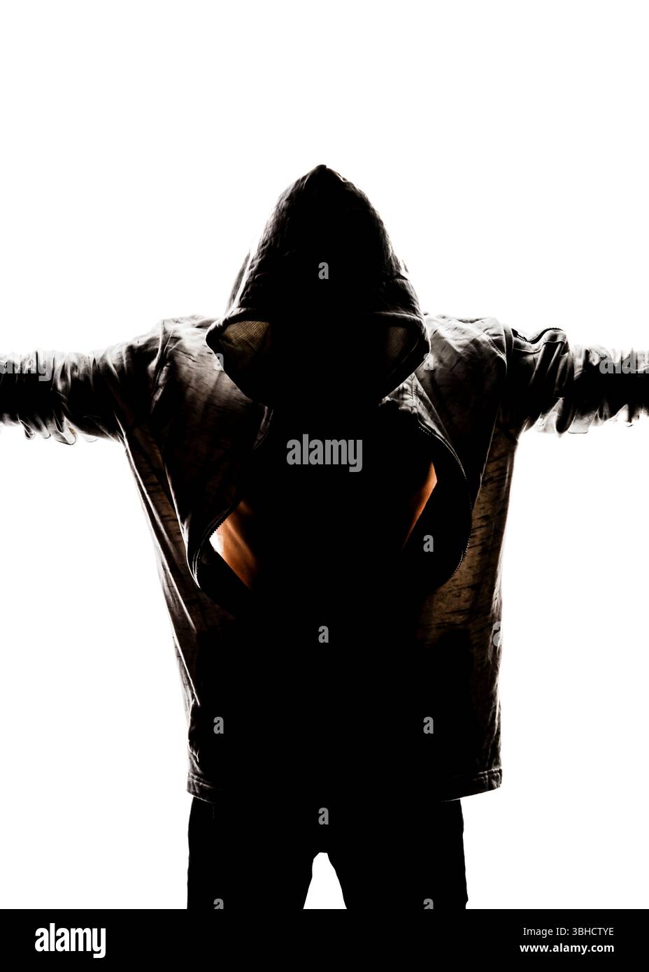 Person arms outstretched Cut Out Stock Images & Pictures - Alamy