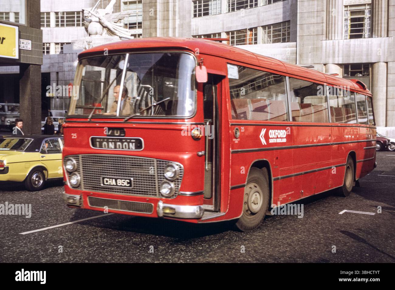 London, UK - 1973: Vintage image of a Leyland Leopard PSU3/4R bus from ...