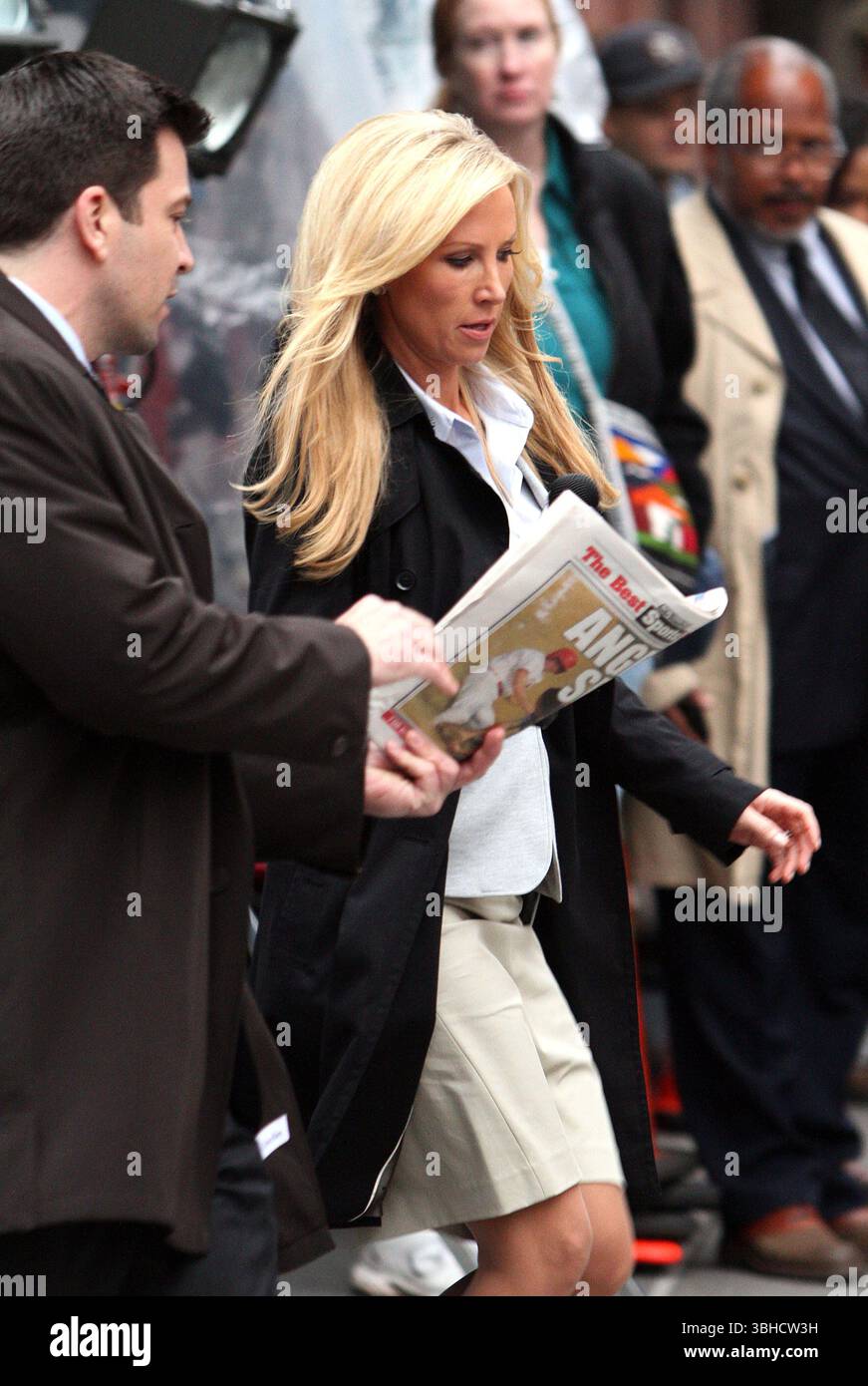 Erin Andrews on the set of 'The Bitter Pill' in New York City - 02 May ...
