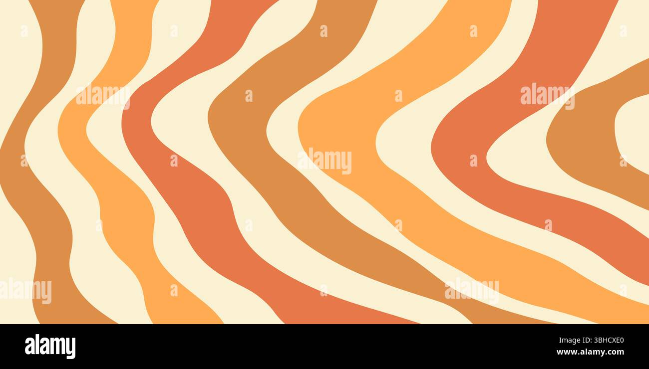 Twisted distorted retro groovy banner background Stock Vector Image ...