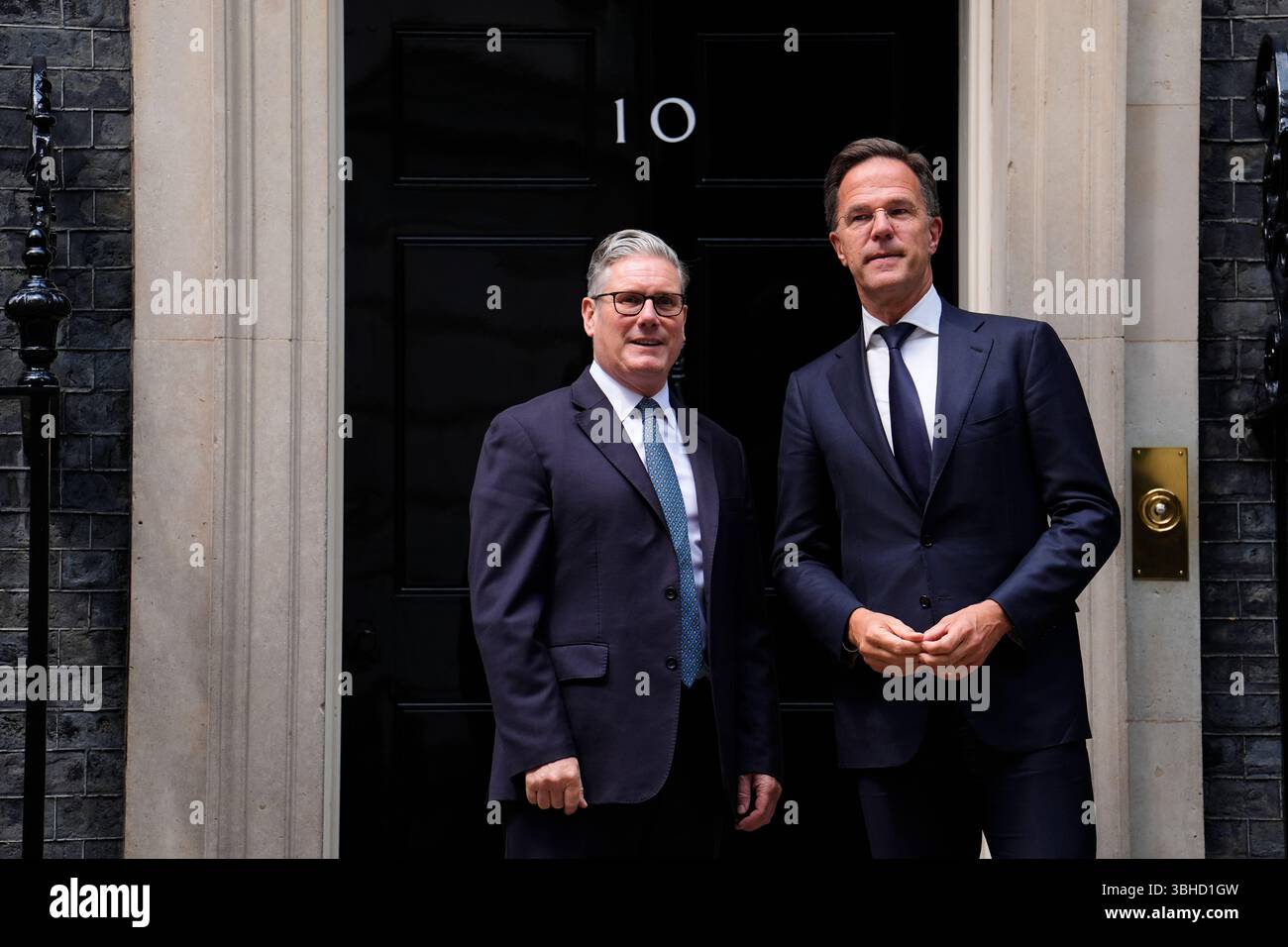 Prime Minister Sir Keir Starmer (left) welcomes Nato Secretary General ...