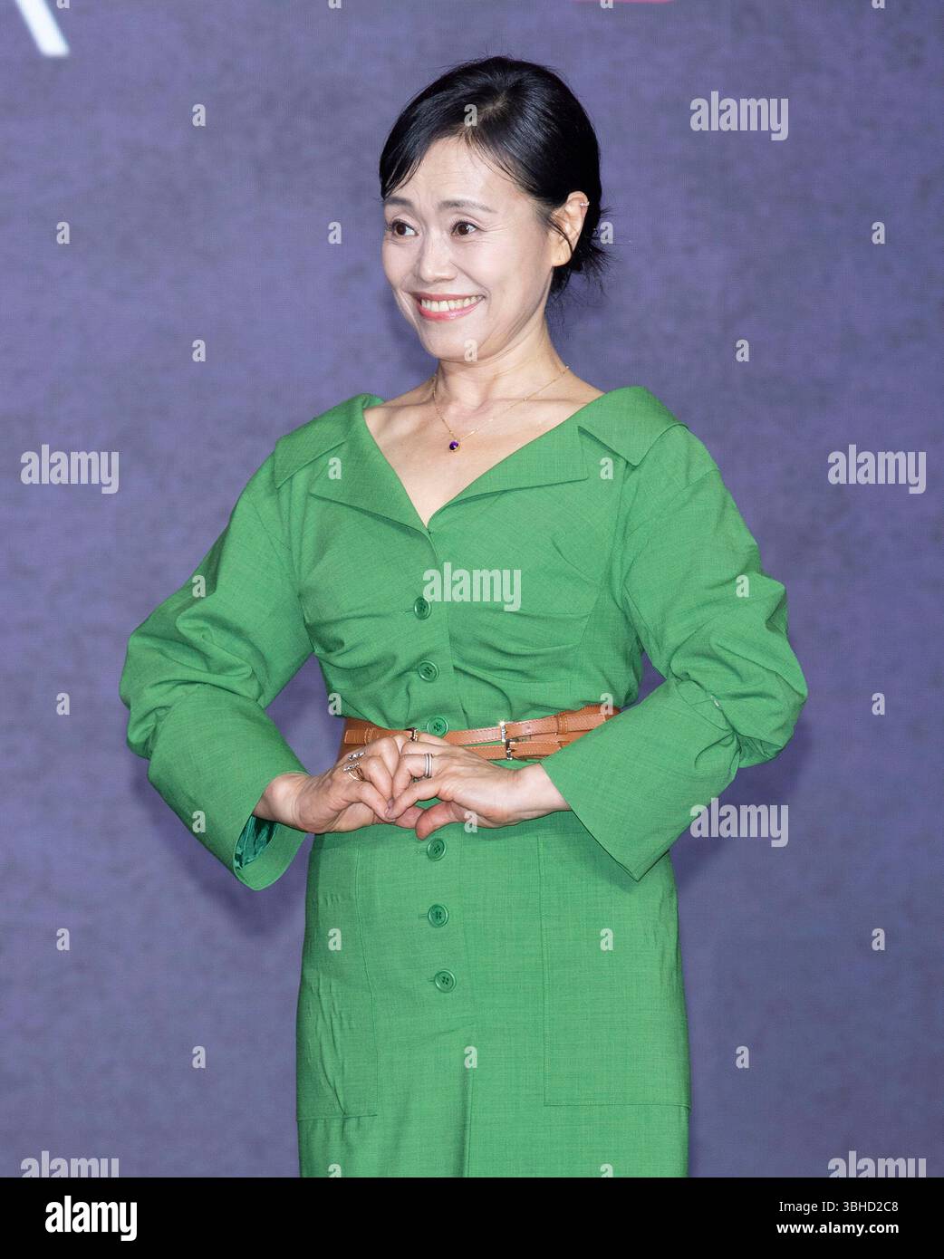 Seoul, South Korea. 9th June, 2025. South Korean actress Kang Ae-sim ...