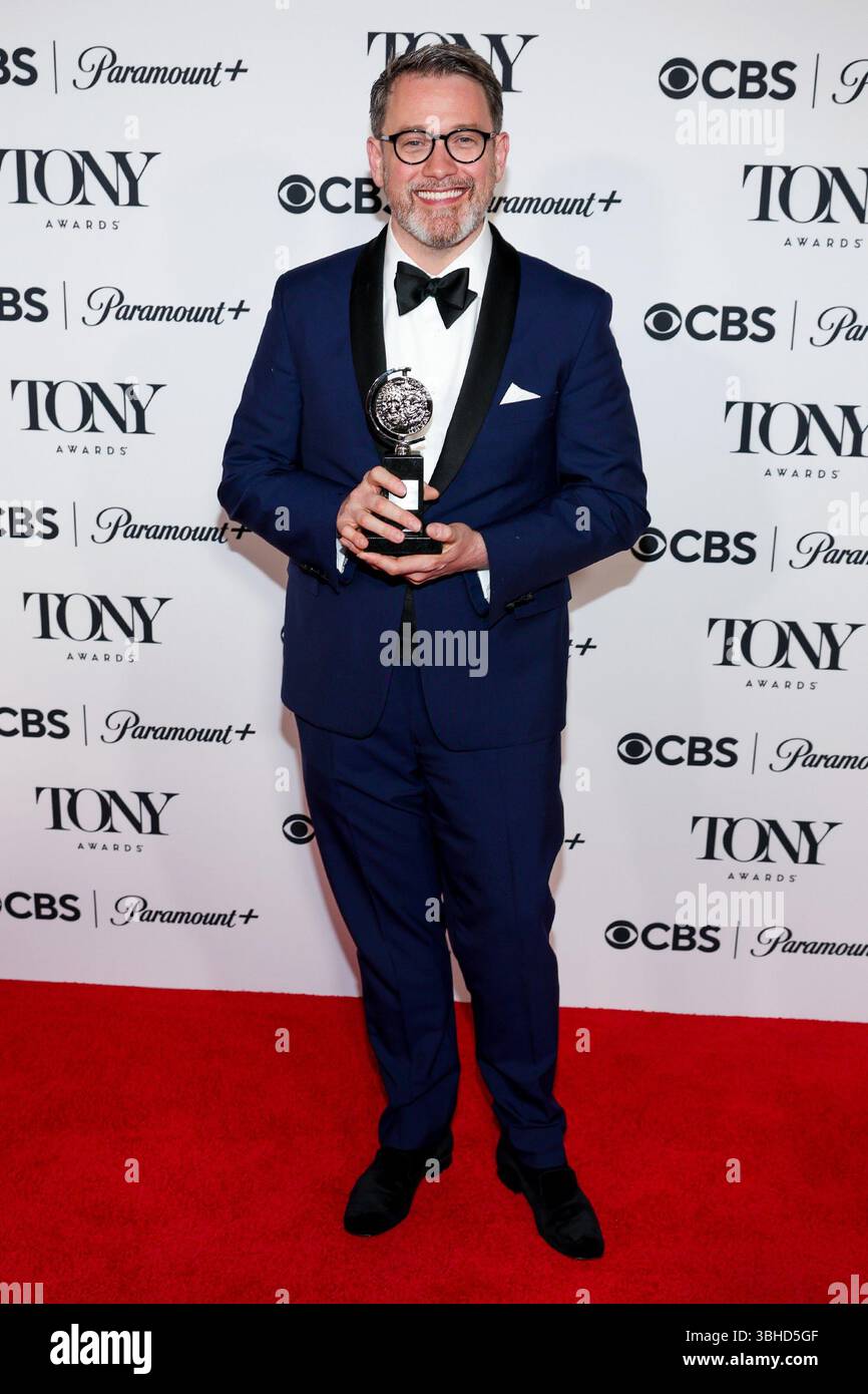 Michael Arden in the press room for The American Theatre Wing s 78th ...