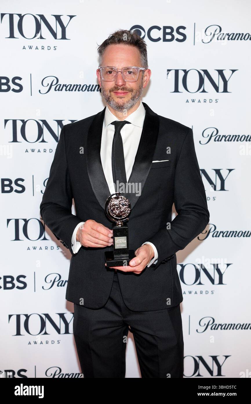 Jon Clark in the press room for The American Theatre Wing s 78th Annual ...