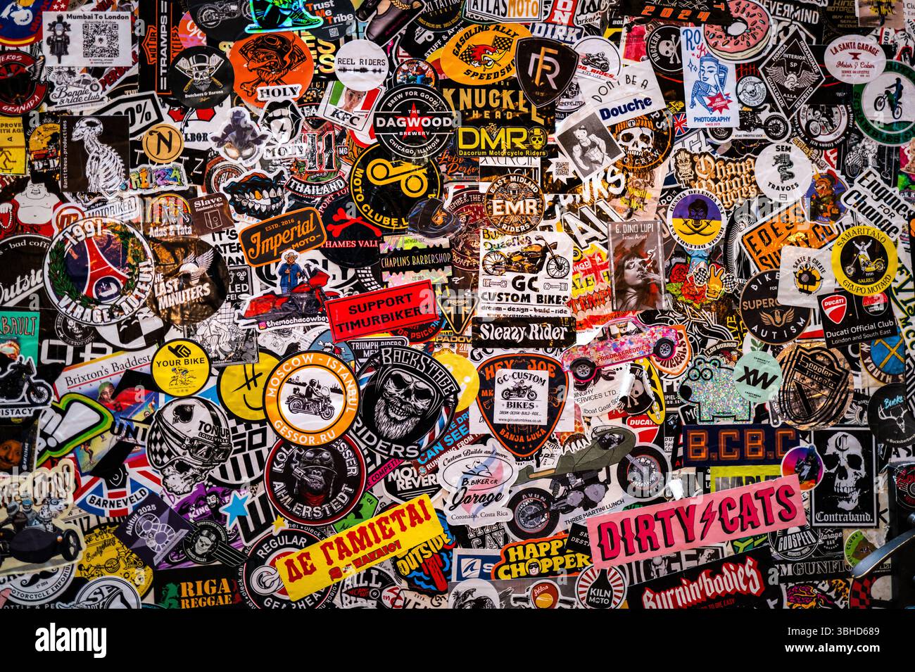 Motorcycle themed cafe hi-res stock photography and images - Alamy