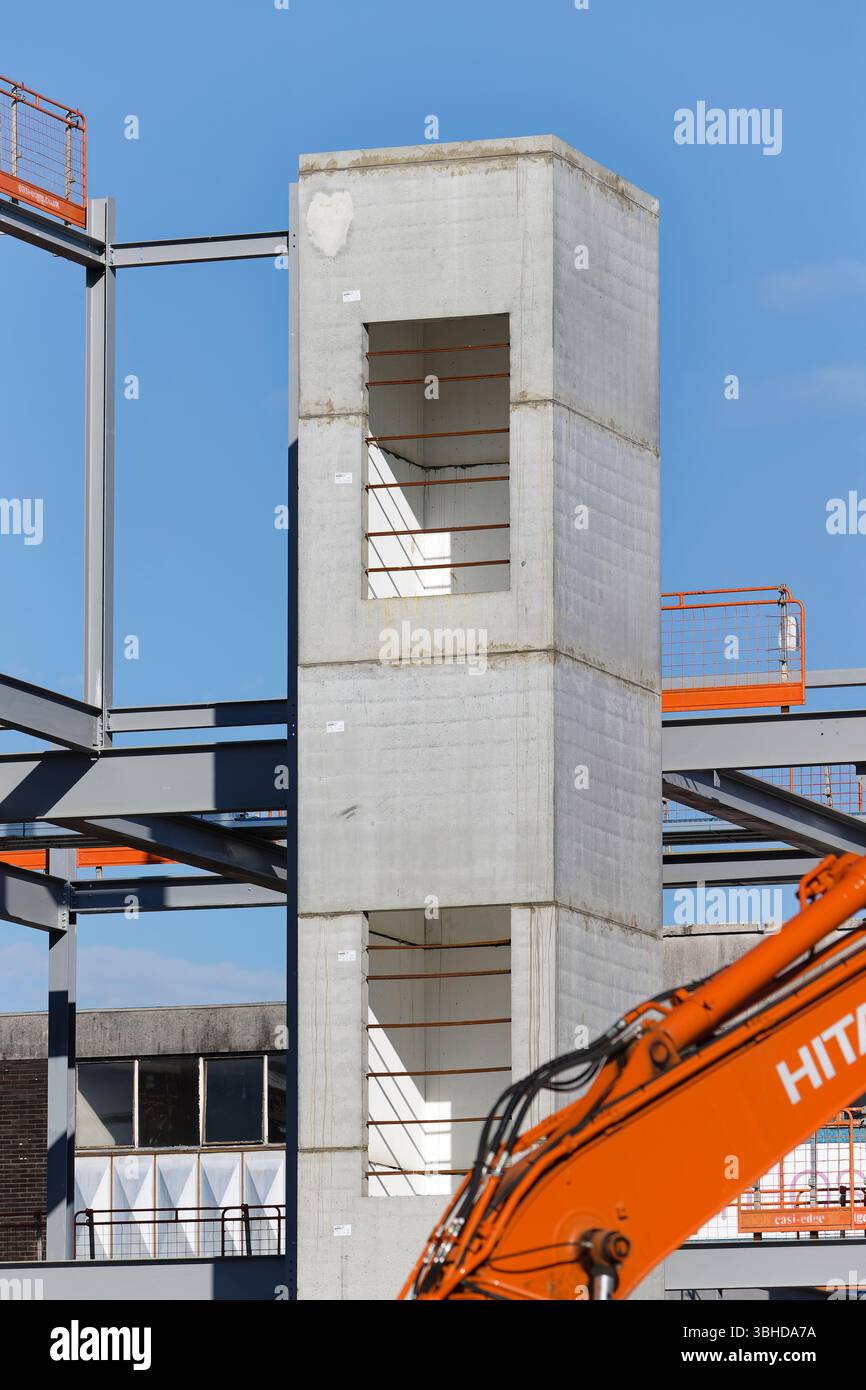 Precast concrete modular lift shaft hi-res stock photography and images ...