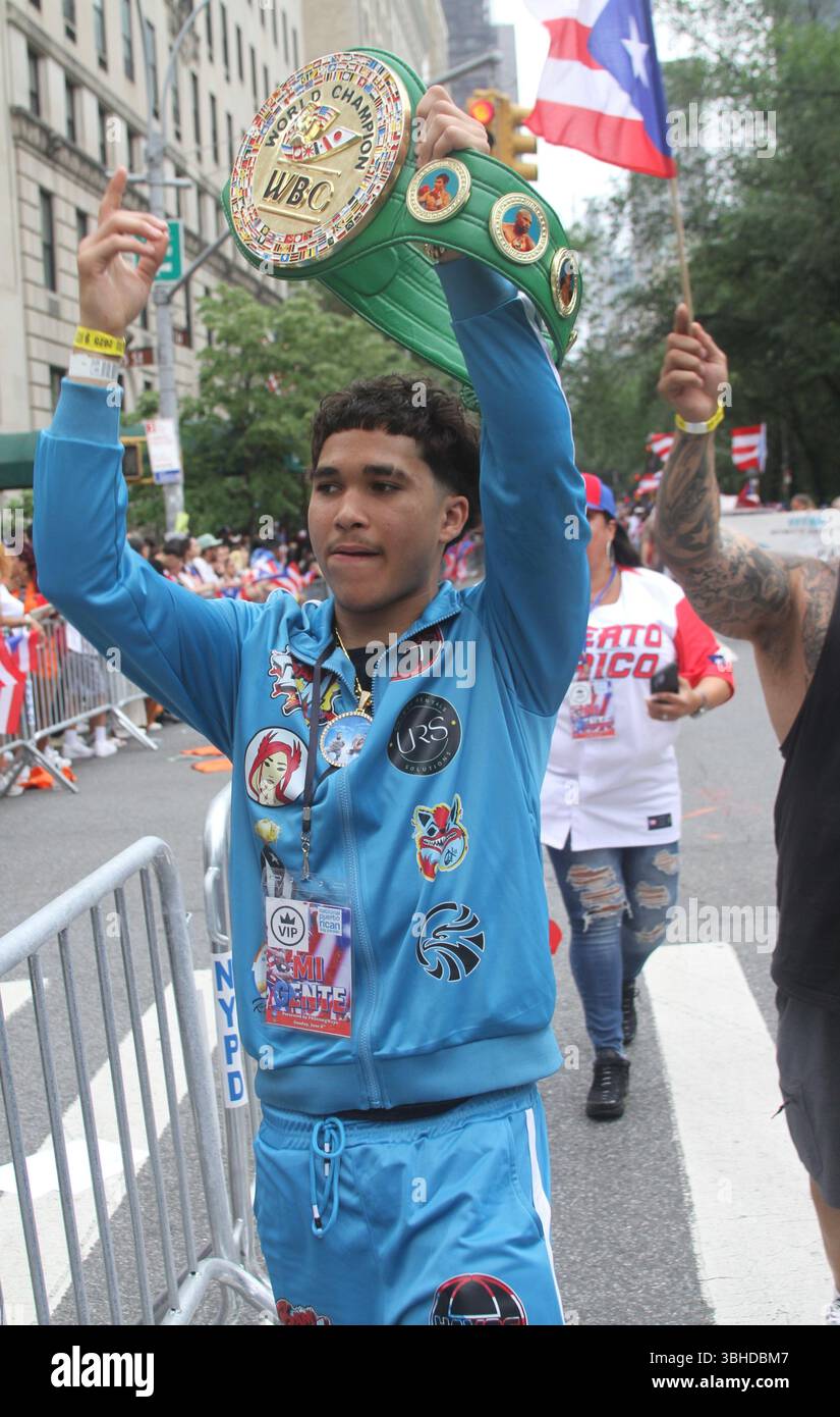 June 9, 2025, New York City, New York: (new) famous people at 2025 puerto rican day parade in ...